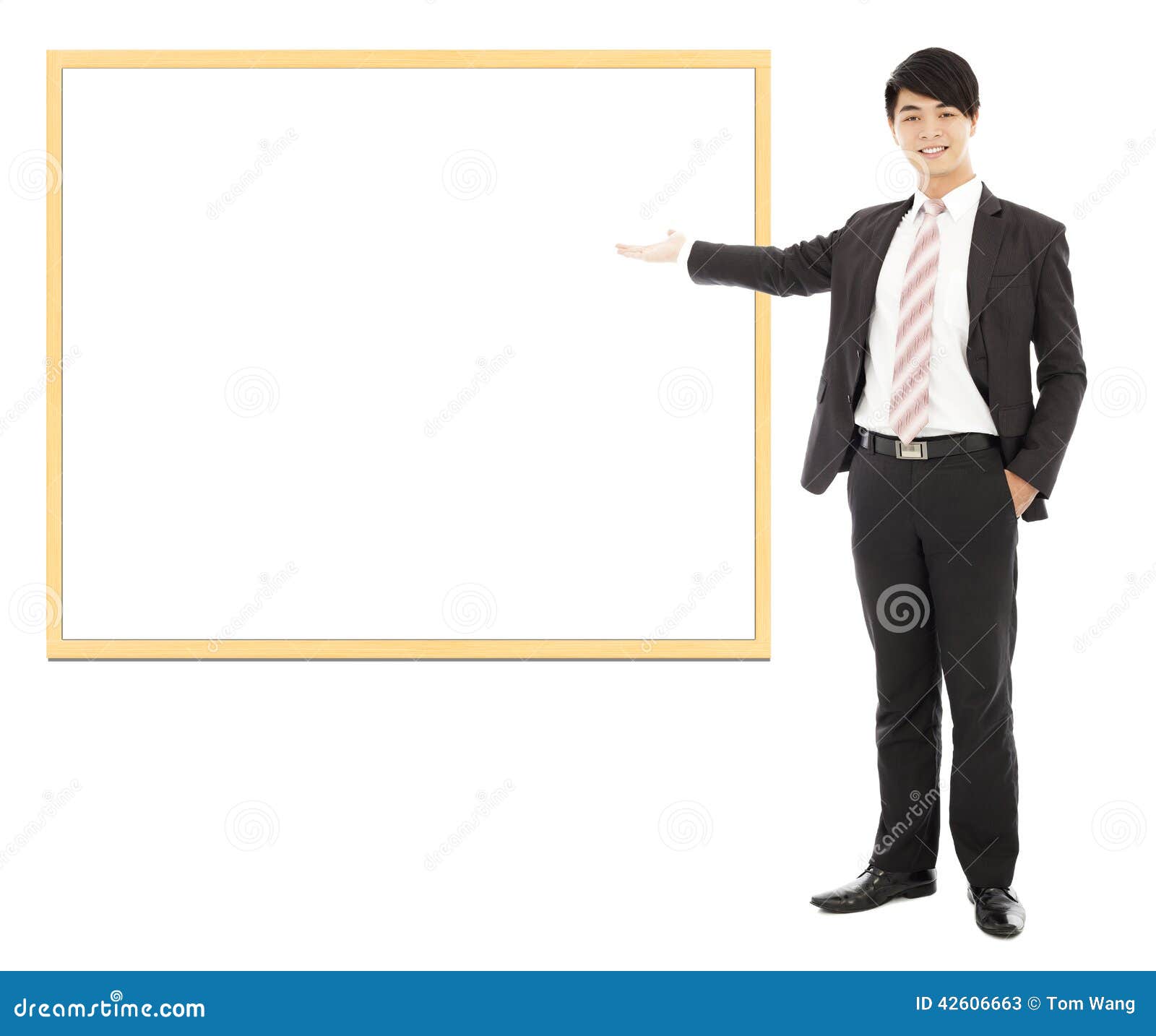 Asian Smiling Business Man Pointing Blank Board Royalty-Free Stock ... Asian Smiling Business Man Pointing Blank Board Royalty-Free Stock ...