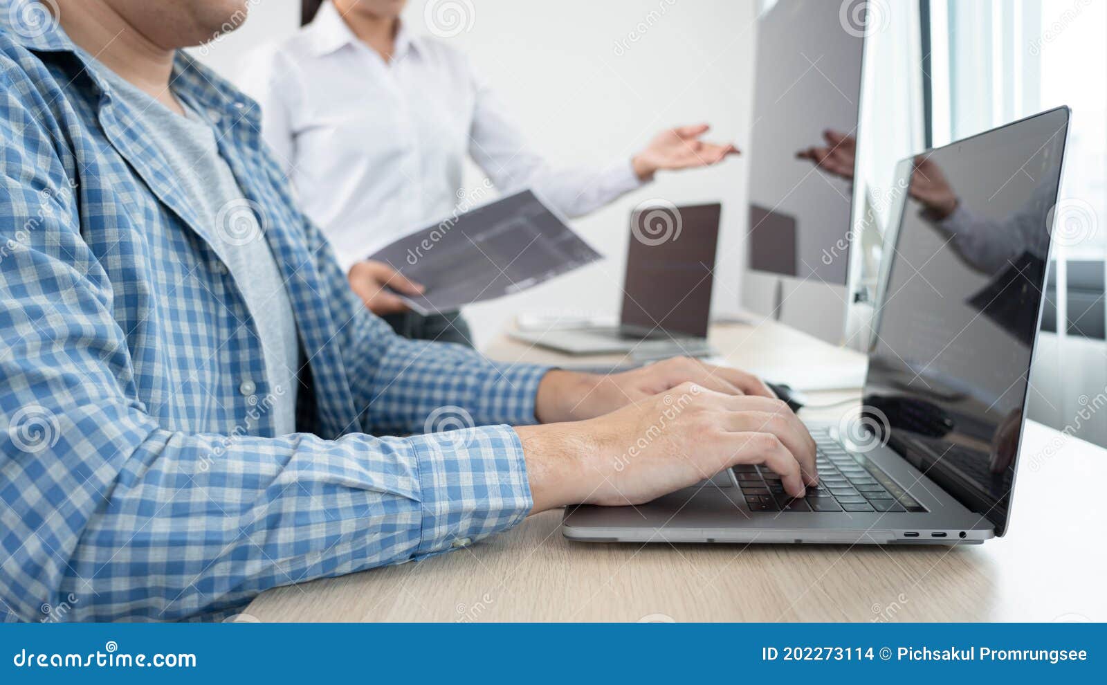 Asian Software Engineer Programmer Team Working Together on Project of ...