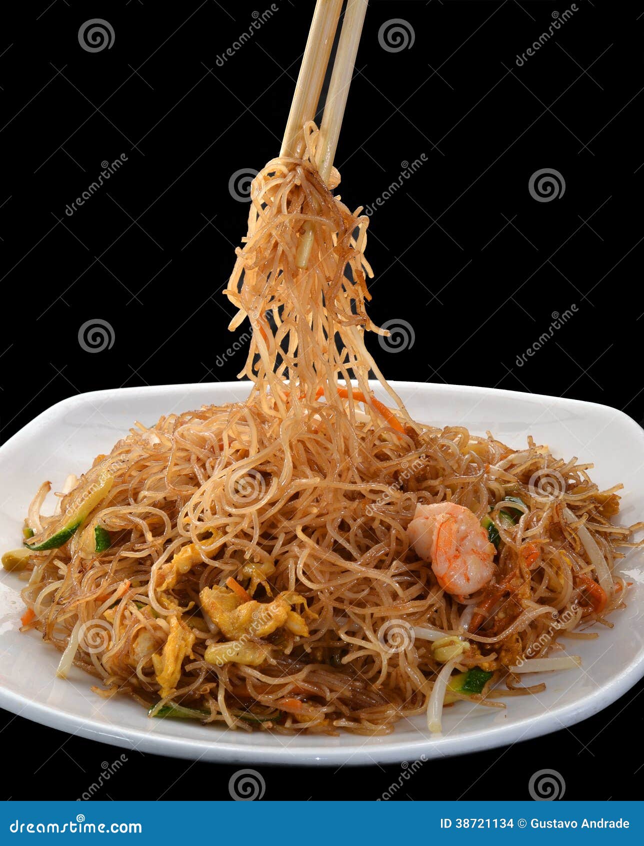 Asian spaghetti. stock photo. Image of japanese, spaghetti - 38721134
