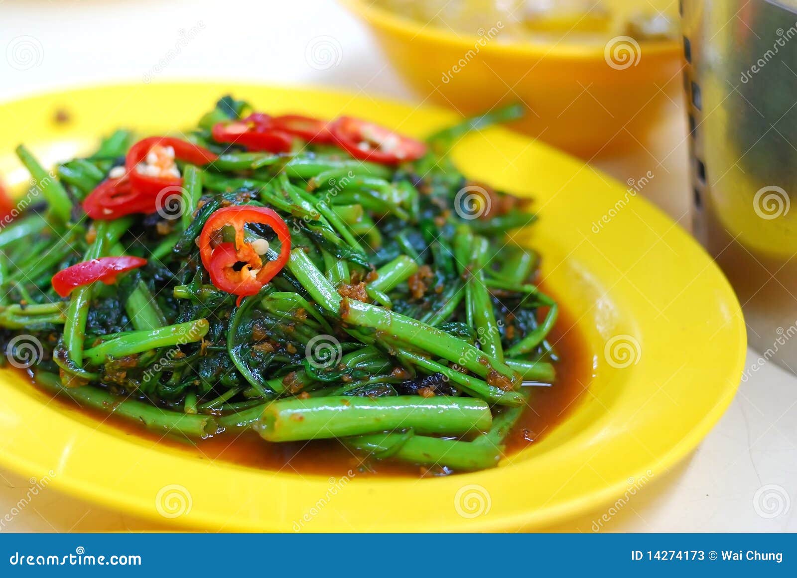 Asian spicy vegetables stock image. Image of aquatica - 14274173