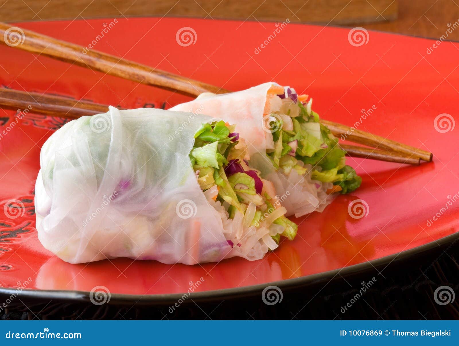 Asian spring rolls stock image. Image of chinese, plate - 10076869