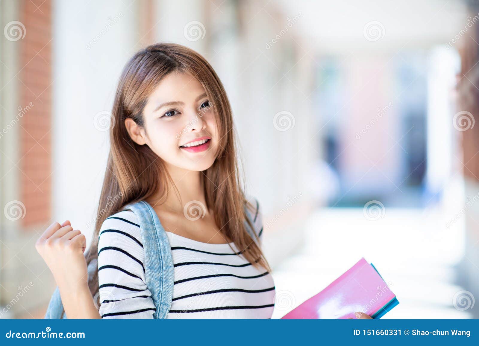 Student cheer for herself stock image. Image of lady - 151660331