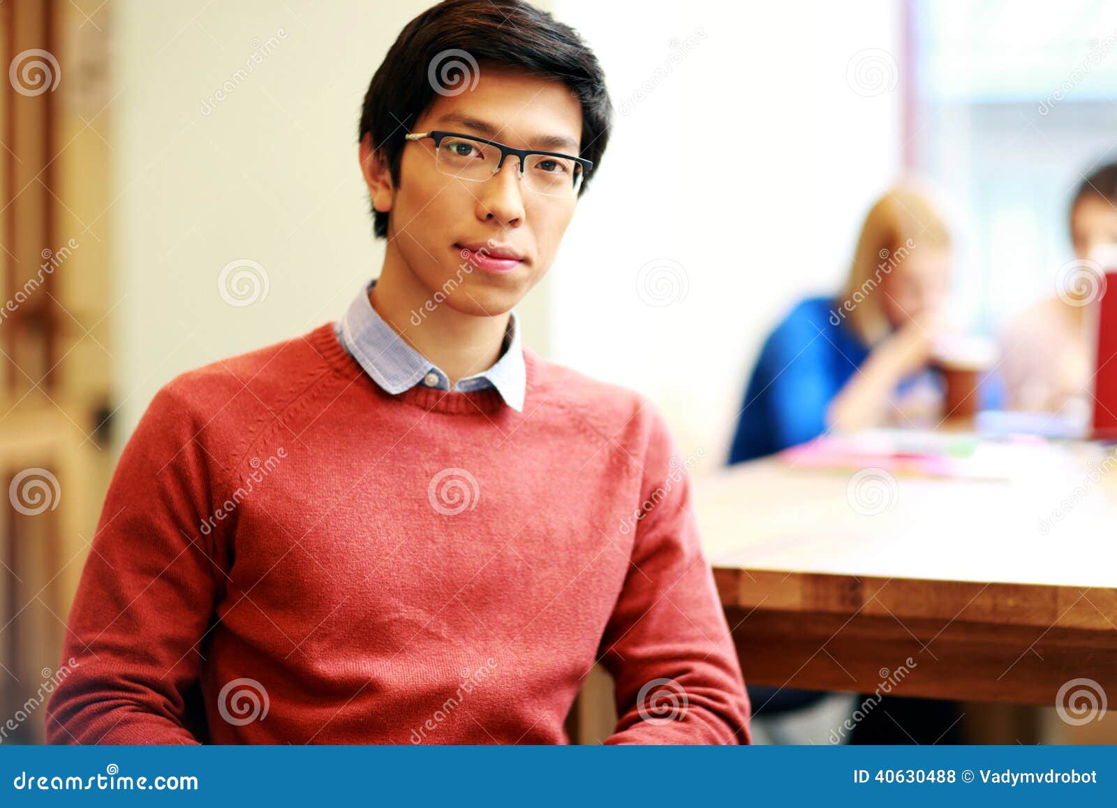 Asian student in classroom stock photo. Image of asian - 40630488