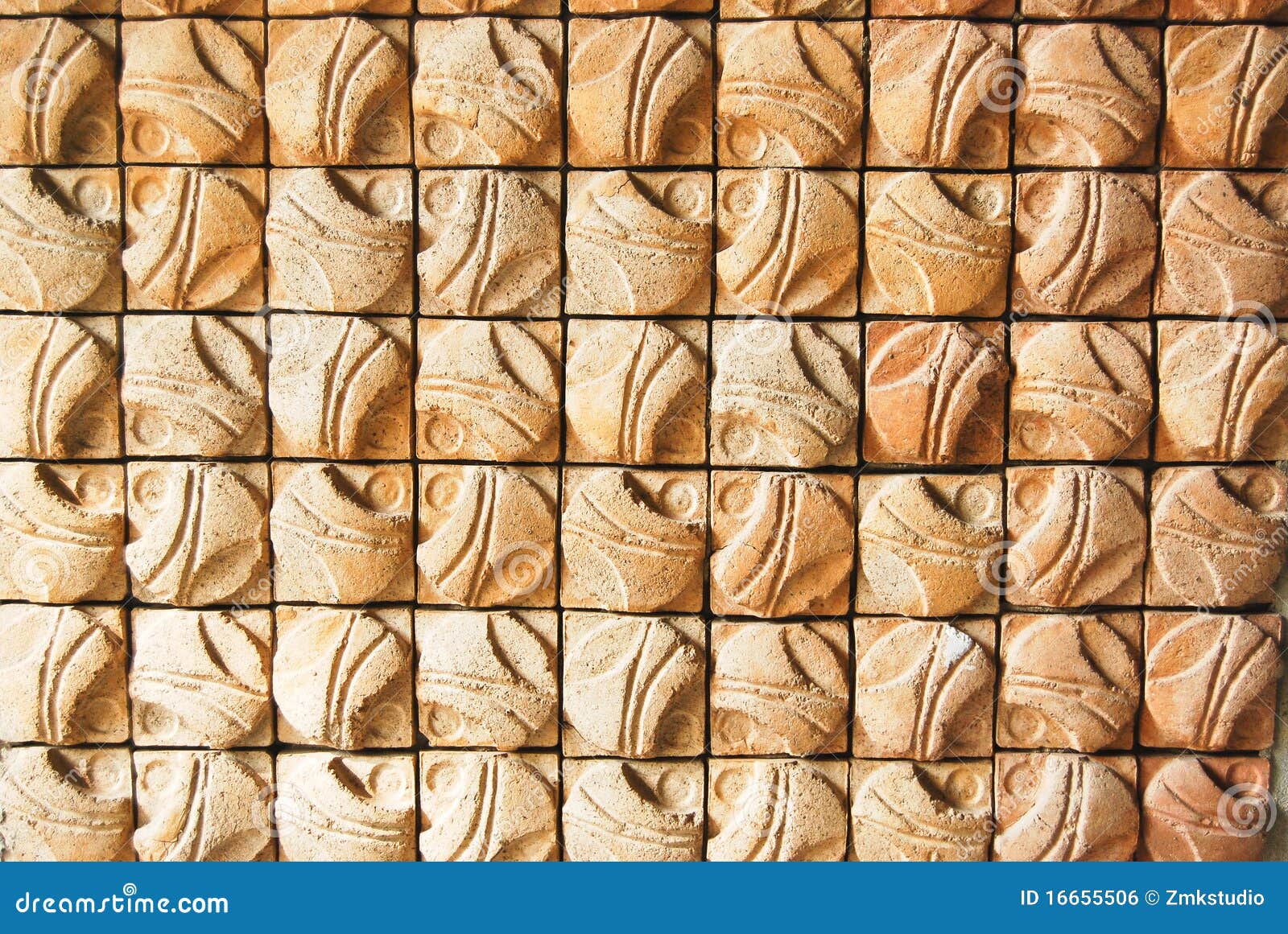 Asian Style Art Brick Wall Pattern Stock Photo - Image of concrete ...