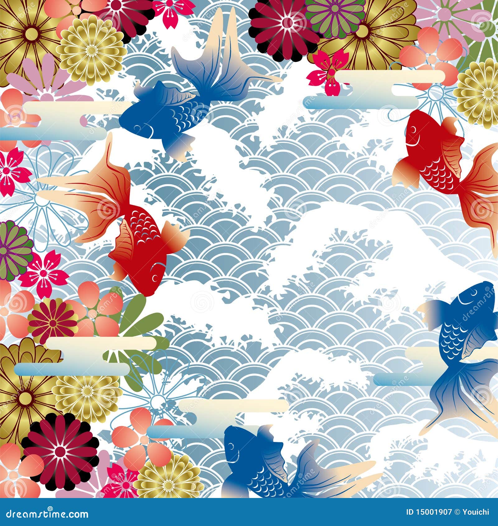 Asian style background stock vector. Illustration of plum - 15001907