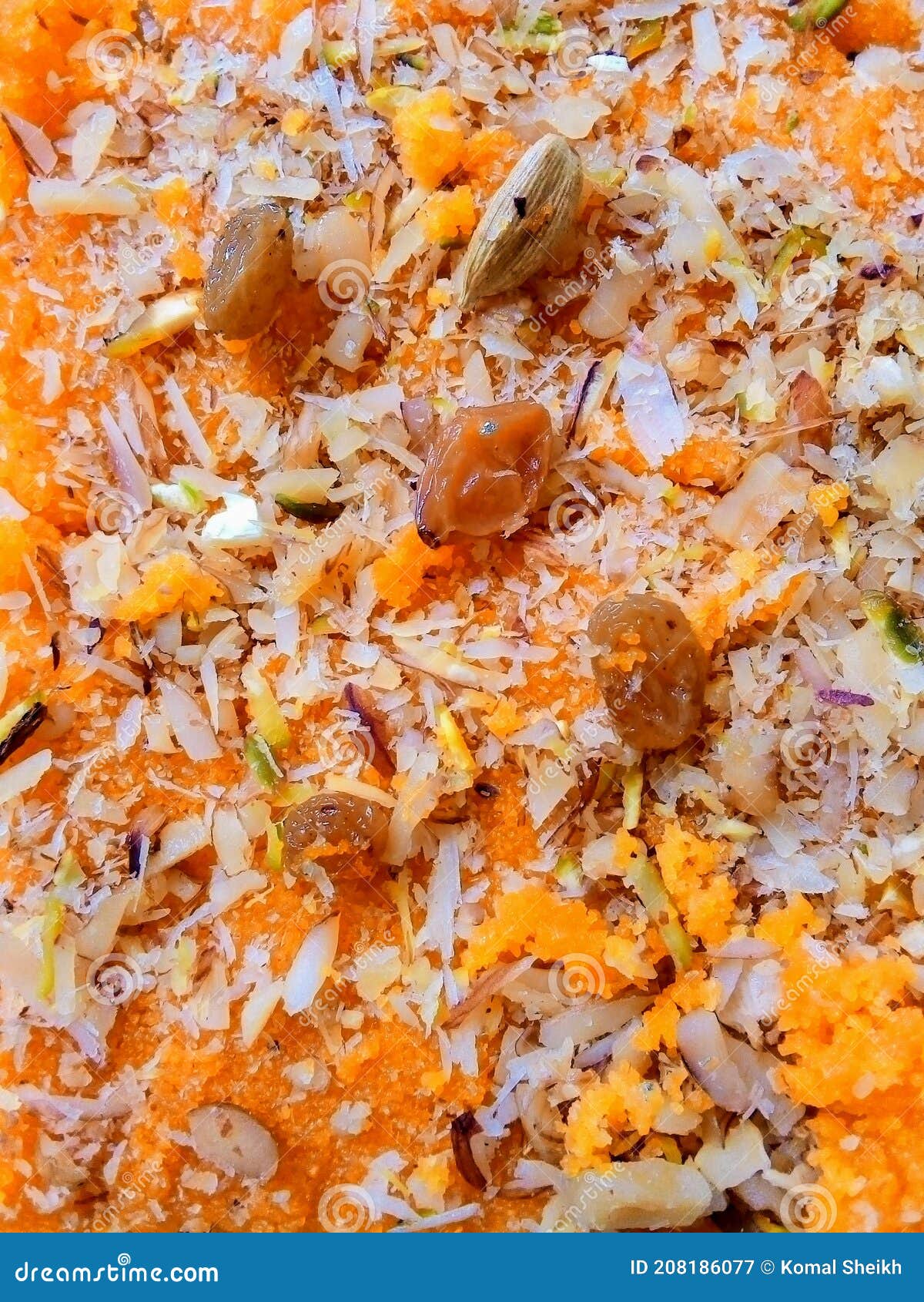 Asian Sweet Dish Yellow Methai Stock Image - Image of meal, dish: 208186077