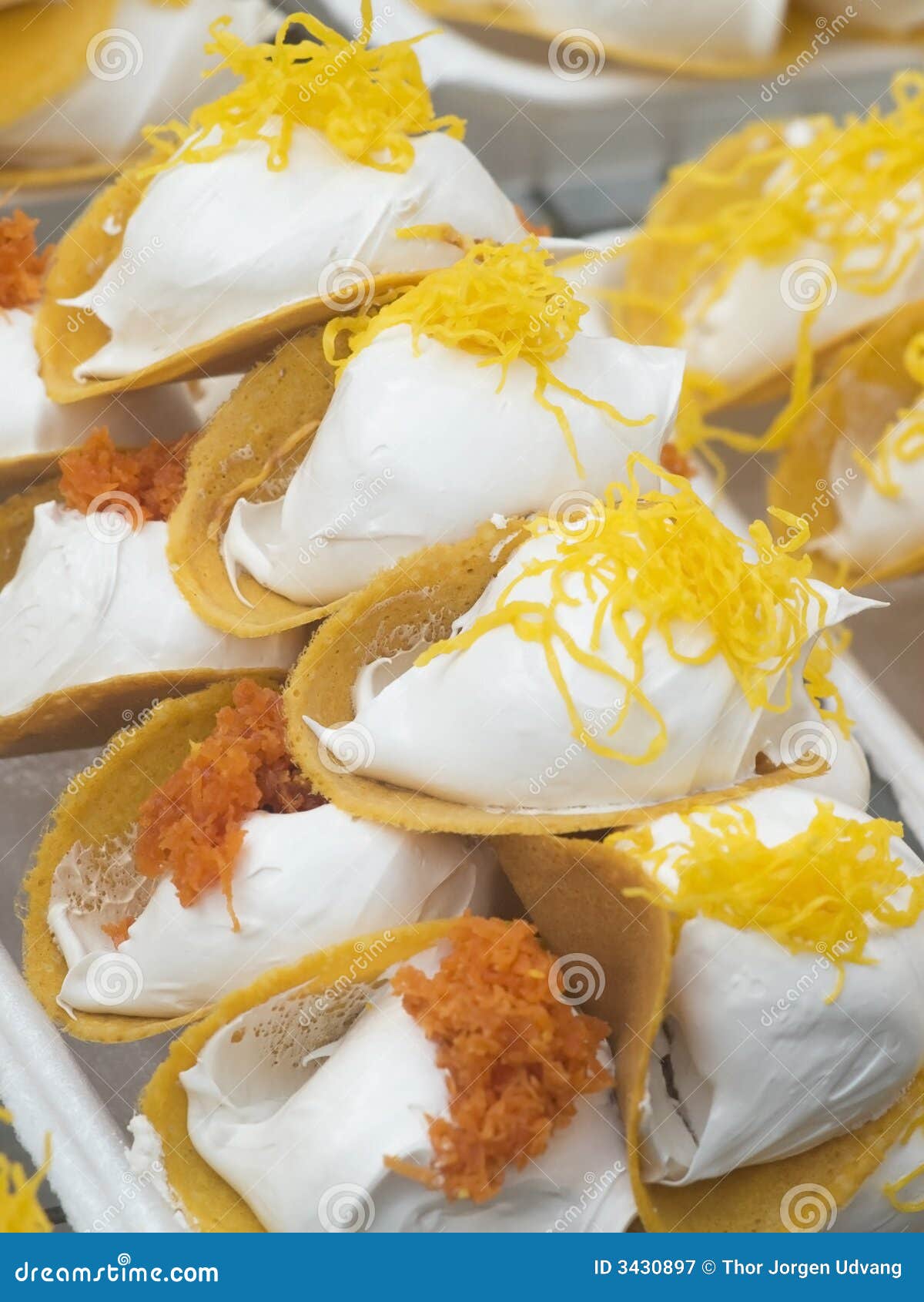 Asian sweets stock image. Image of cream, sweets, cake - 3430897