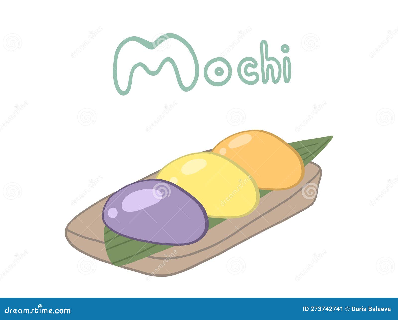 Emoji Mochi Icon Cartoon Vector. Traditional Meal | CartoonDealer.com ...