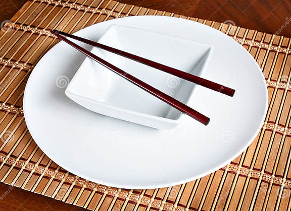 Asian table setting stock image. Image of bowl, placemat - 23334281