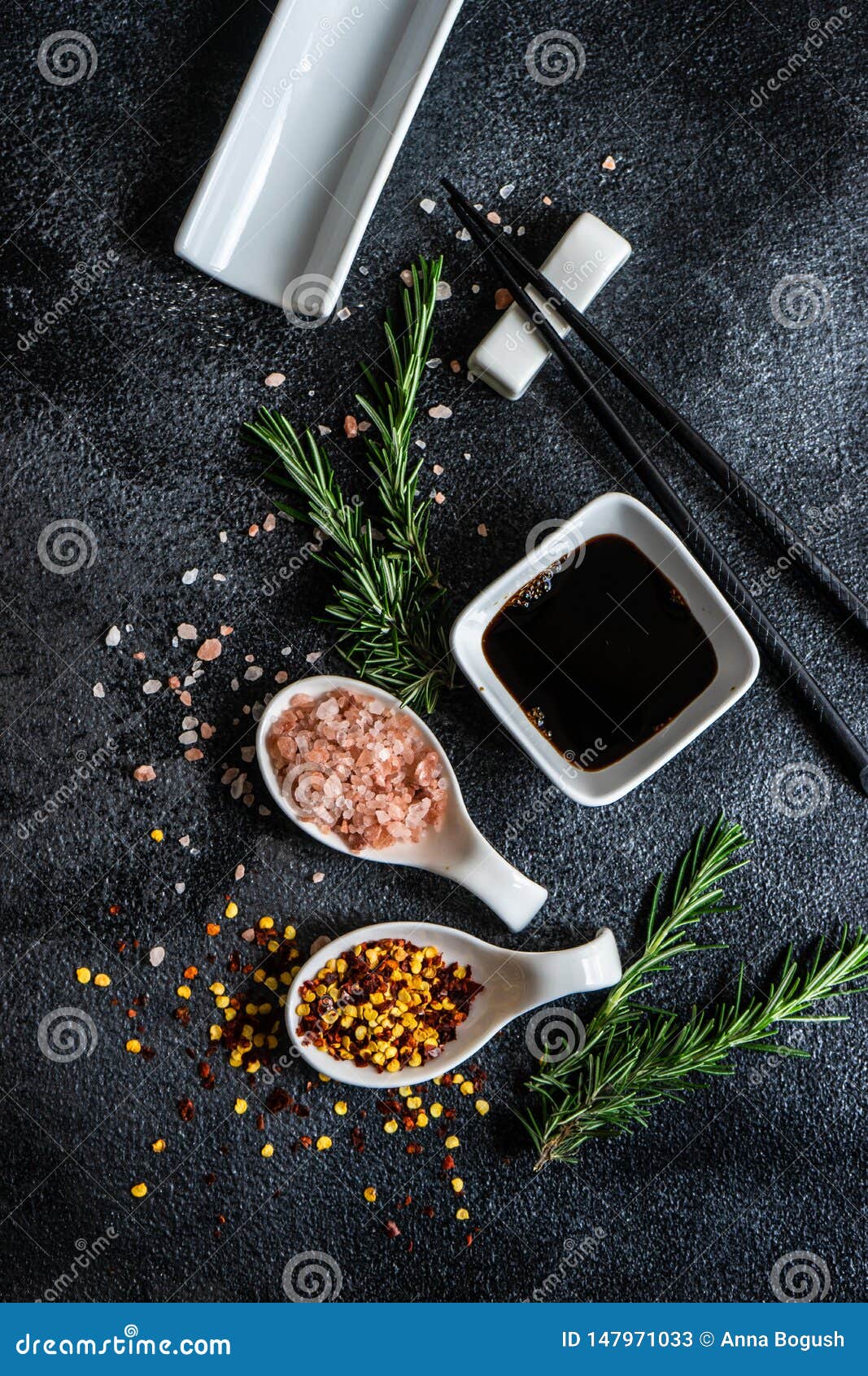 Asian Table Setting with Chopsticks Stock Image - Image of japanese ...