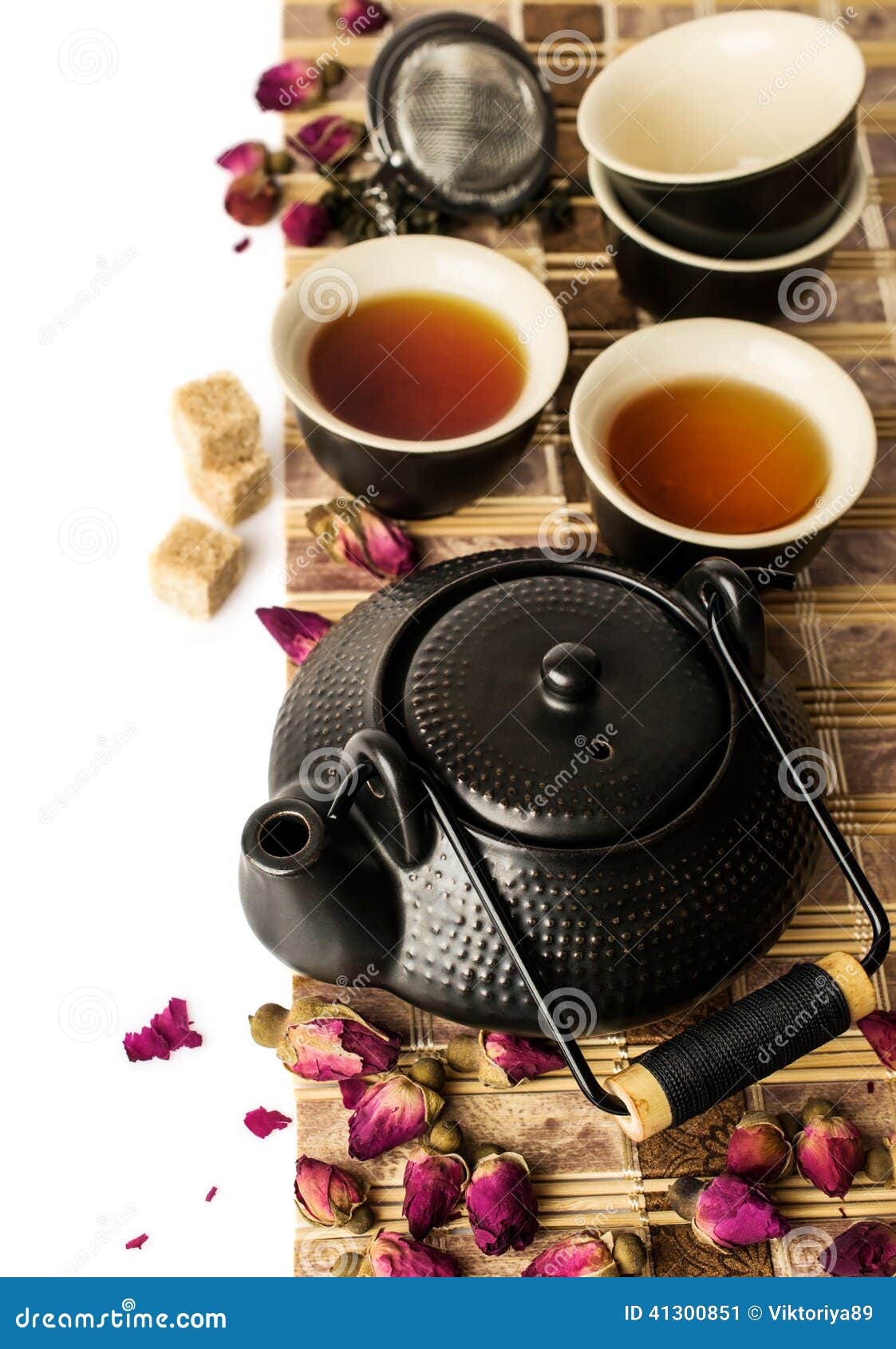 Asian tea set stock image. Image of copyspace, asian - 41300851