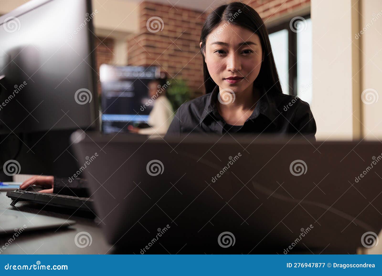 Asian Tech Enginner Analyzing Compiling Html Code Stock Image Image Of Programmer Digital