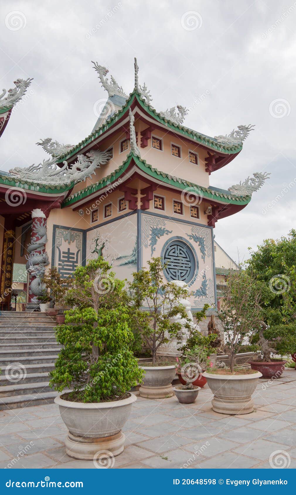 Asian Temple stock photo. Image of ground, belief, roof - 20648598