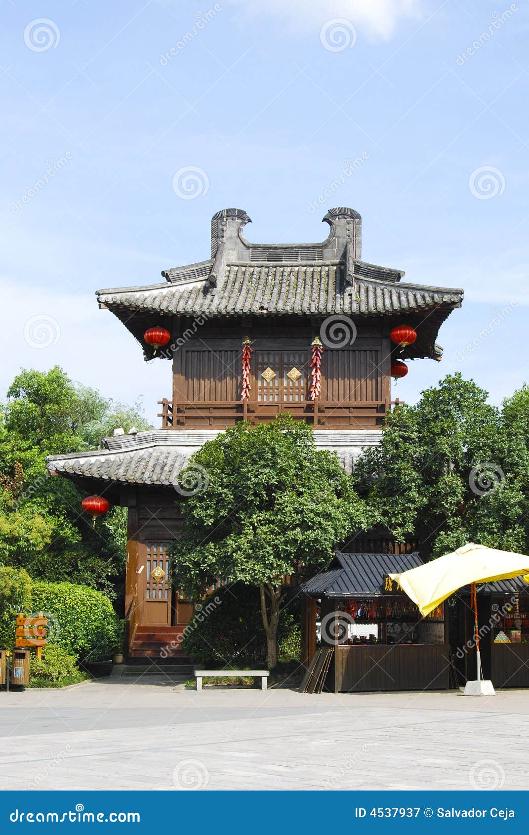 Asian temple stock image. Image of ancient, oriental, east - 4537937