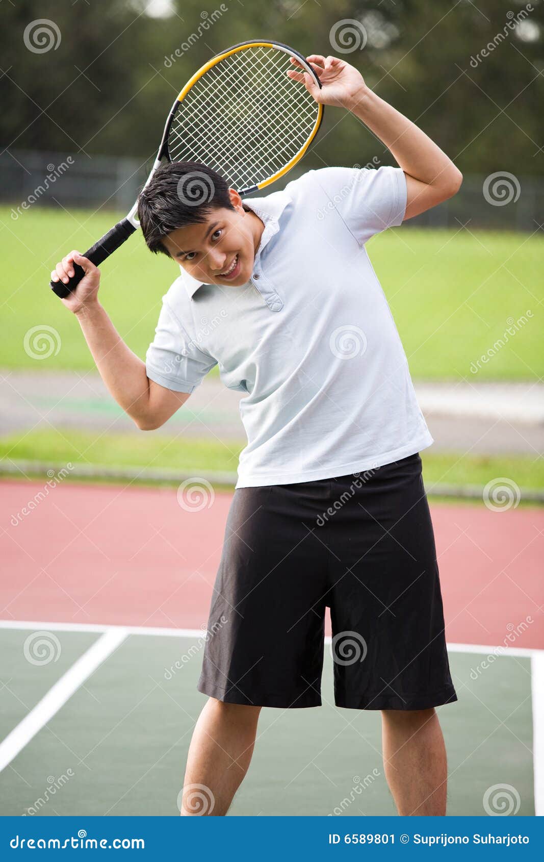 Asian tennis player stock image. Image of male, copyspace - 6589801