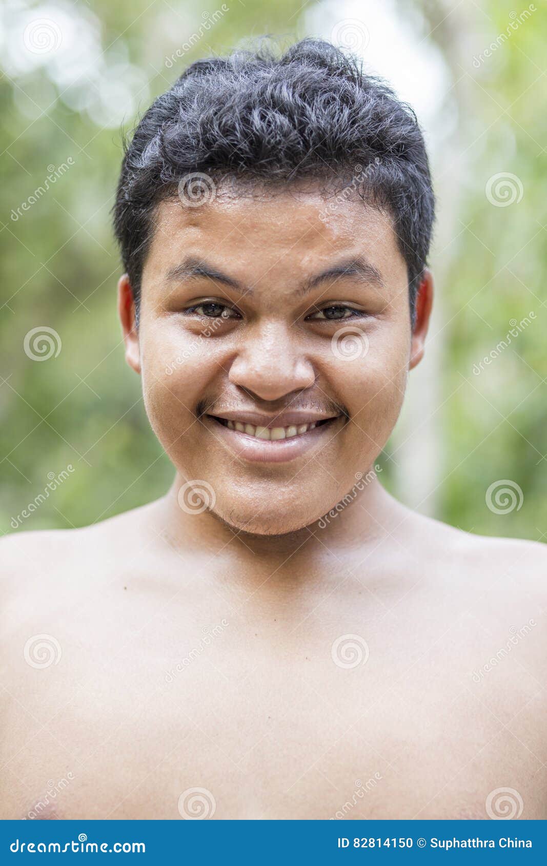Asian Thai man face stock photo. Image of happiness, thai - 82814150