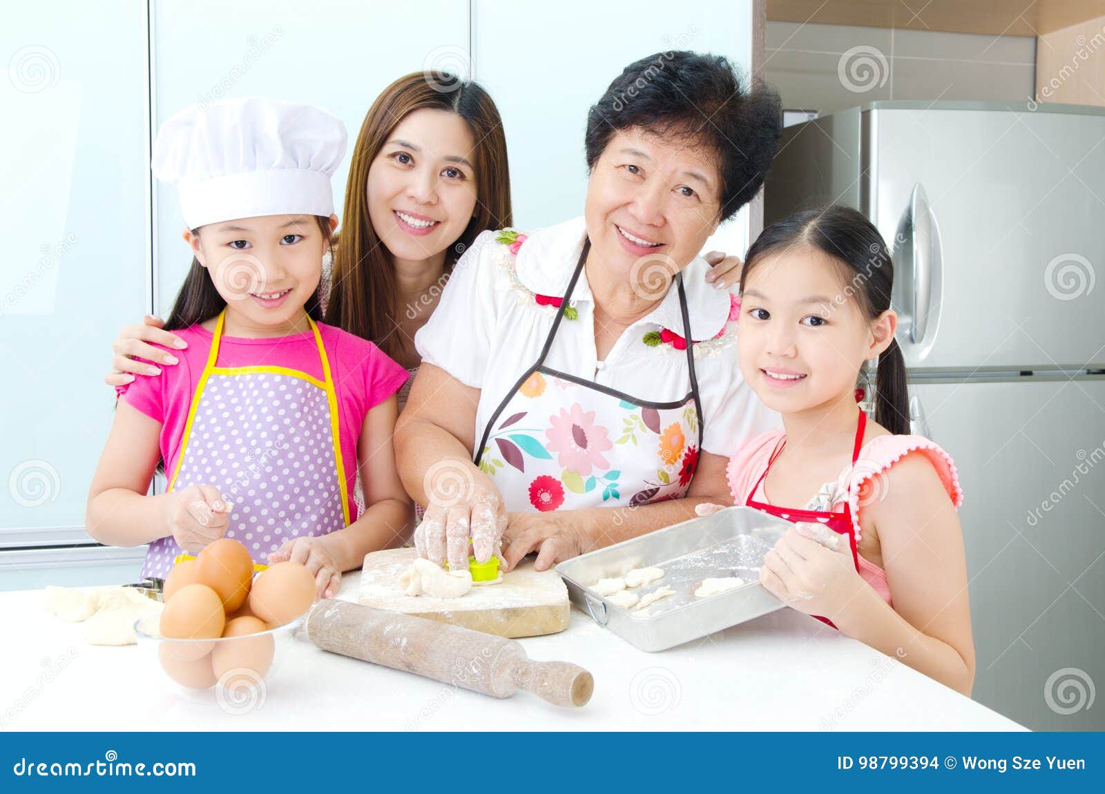 Baking fun stock photo. Image of girl, baking, happiness - 98799394