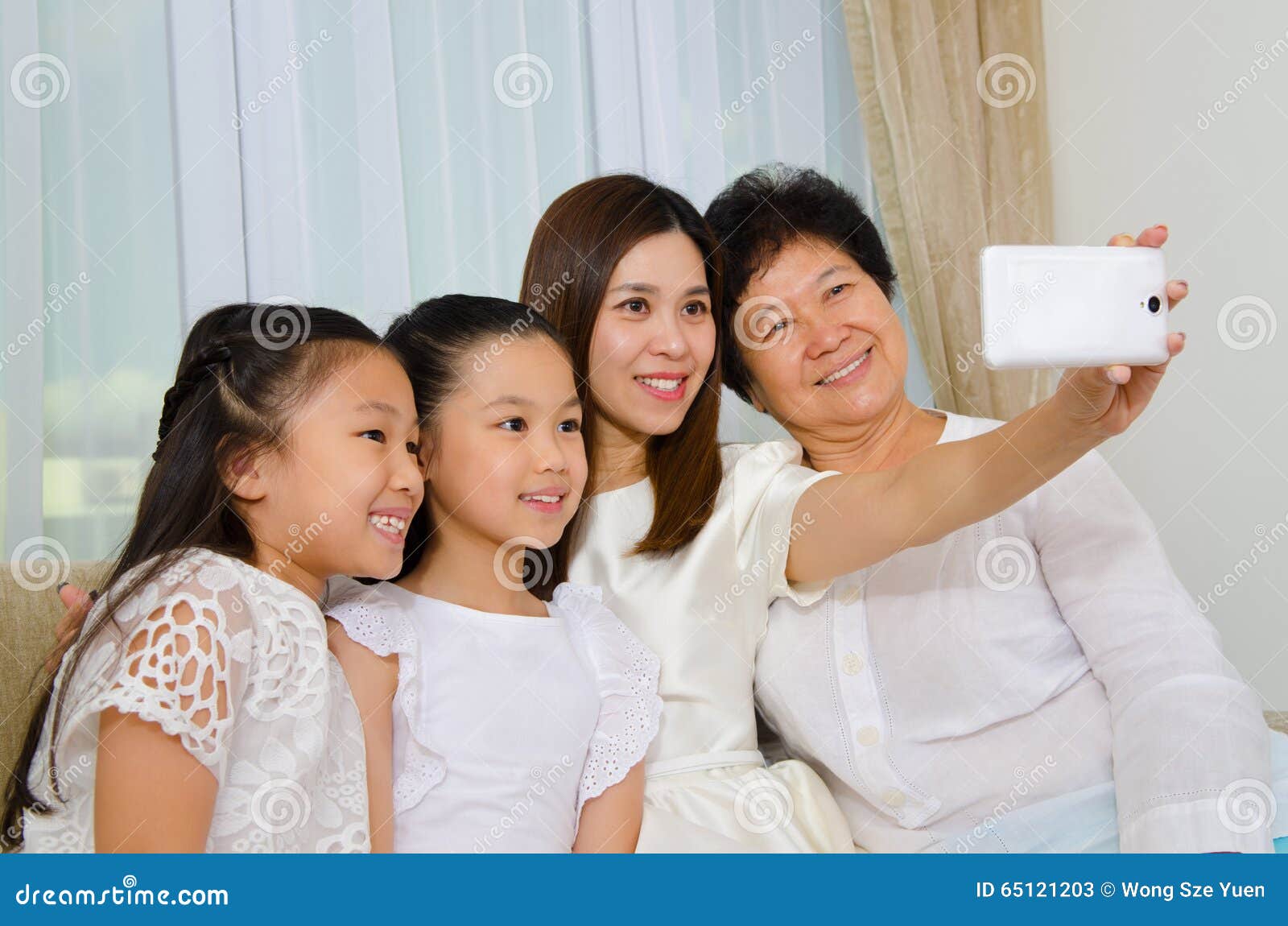 Asian Three Generations Family Stock Image - Image of camera, asian ...