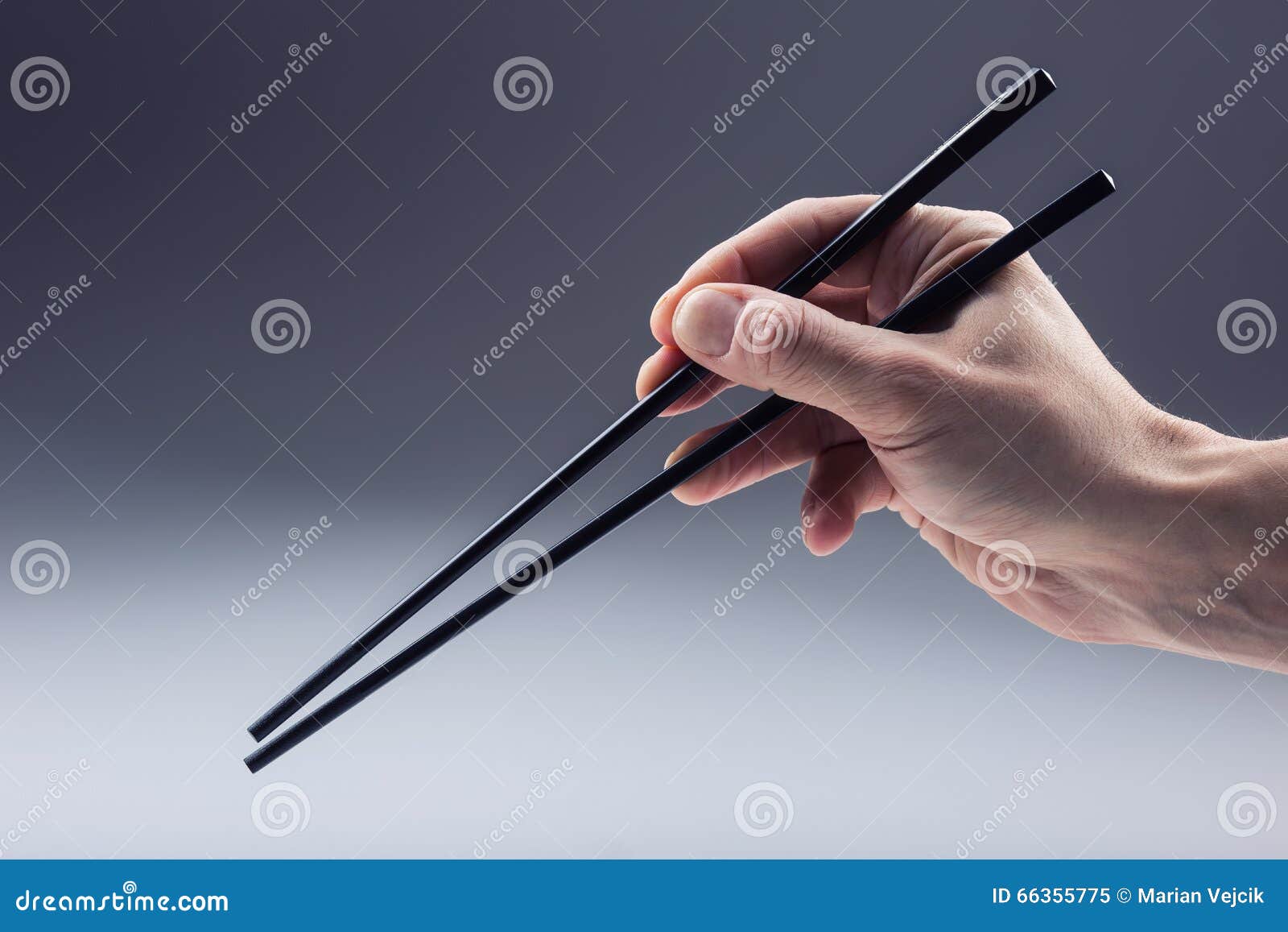 Asian Tradition. Asian Eating with Two Handle Chopsticks Stock Image ...