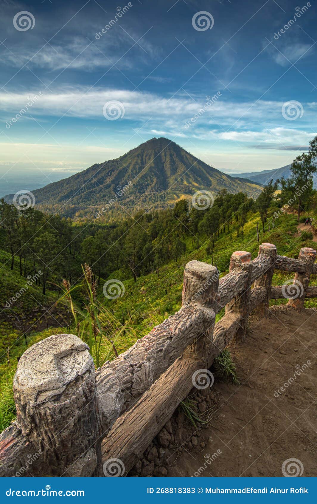 Asian Tropical Landscape on the Mountain in the Morning Stock Image ...