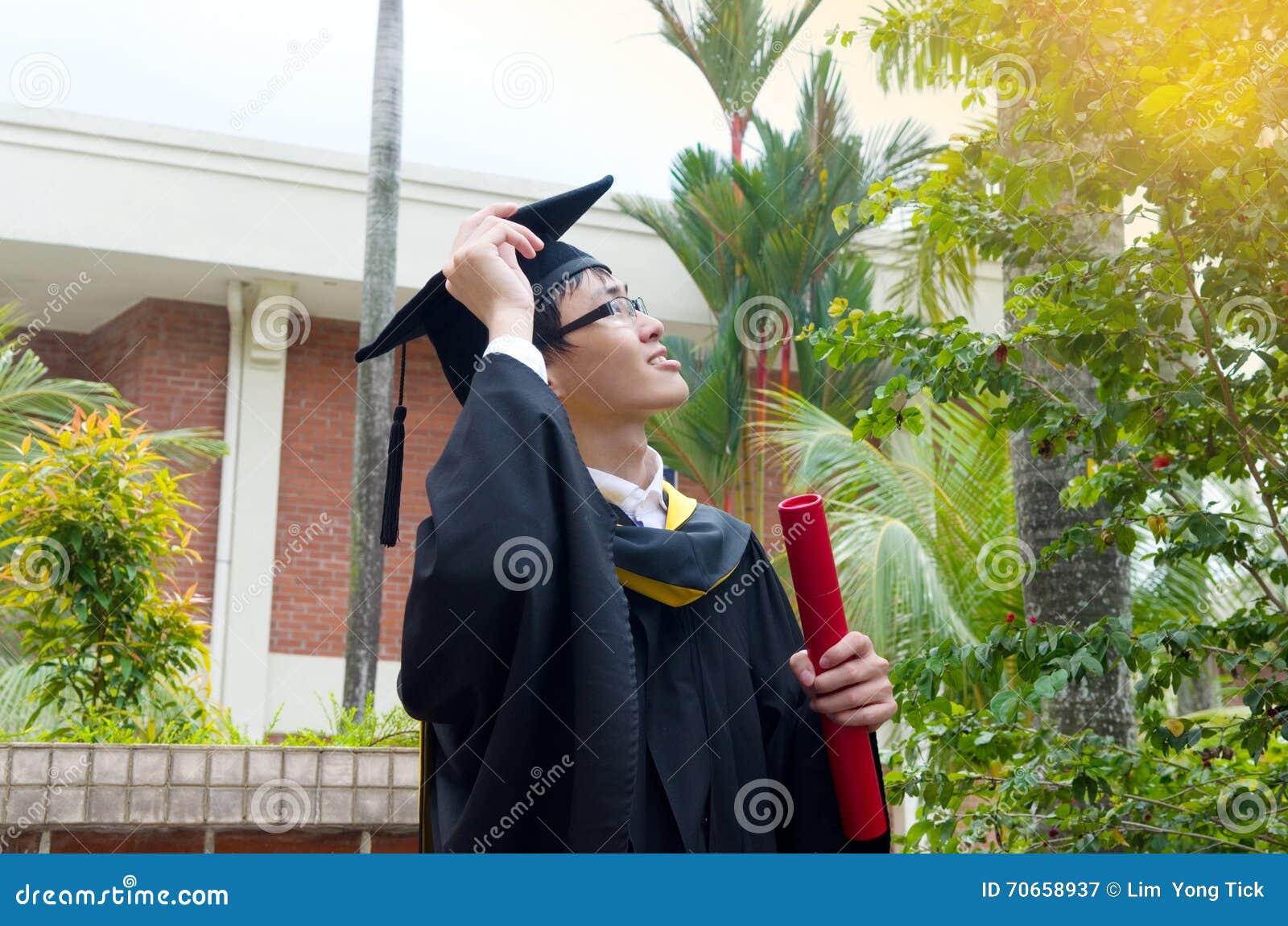 Asian university graduate stock image. Image of academic - 70658937