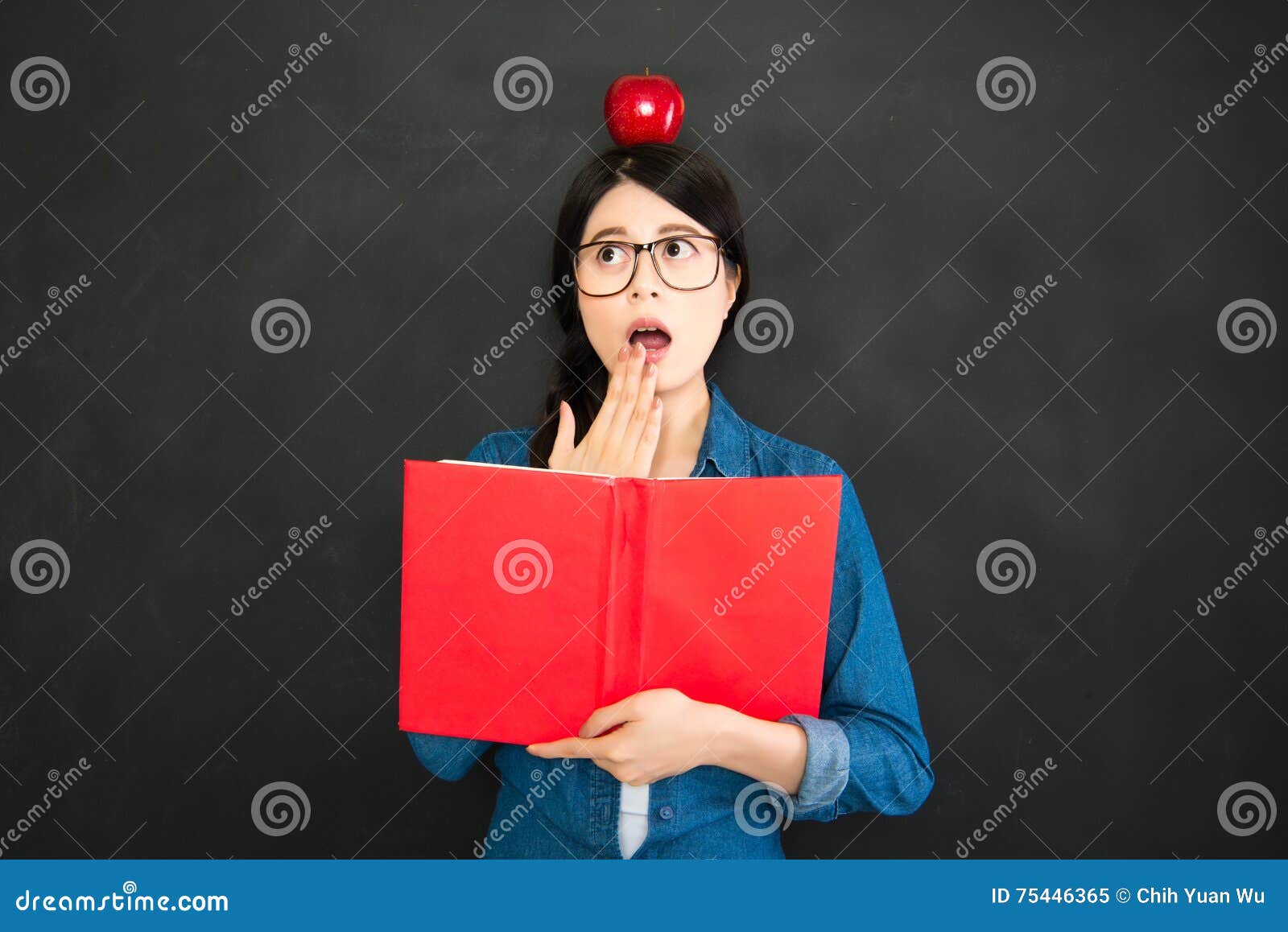 Asian University Student is Very Surprised To Find the Answer Stock ...