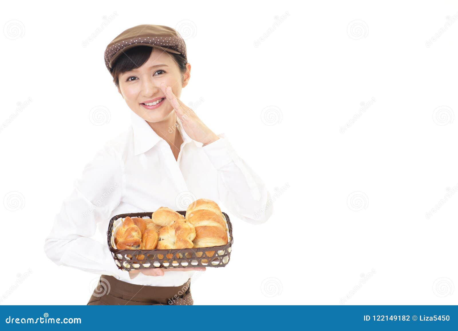 A smiling waitress stock photo. Image of health, female - 122149182