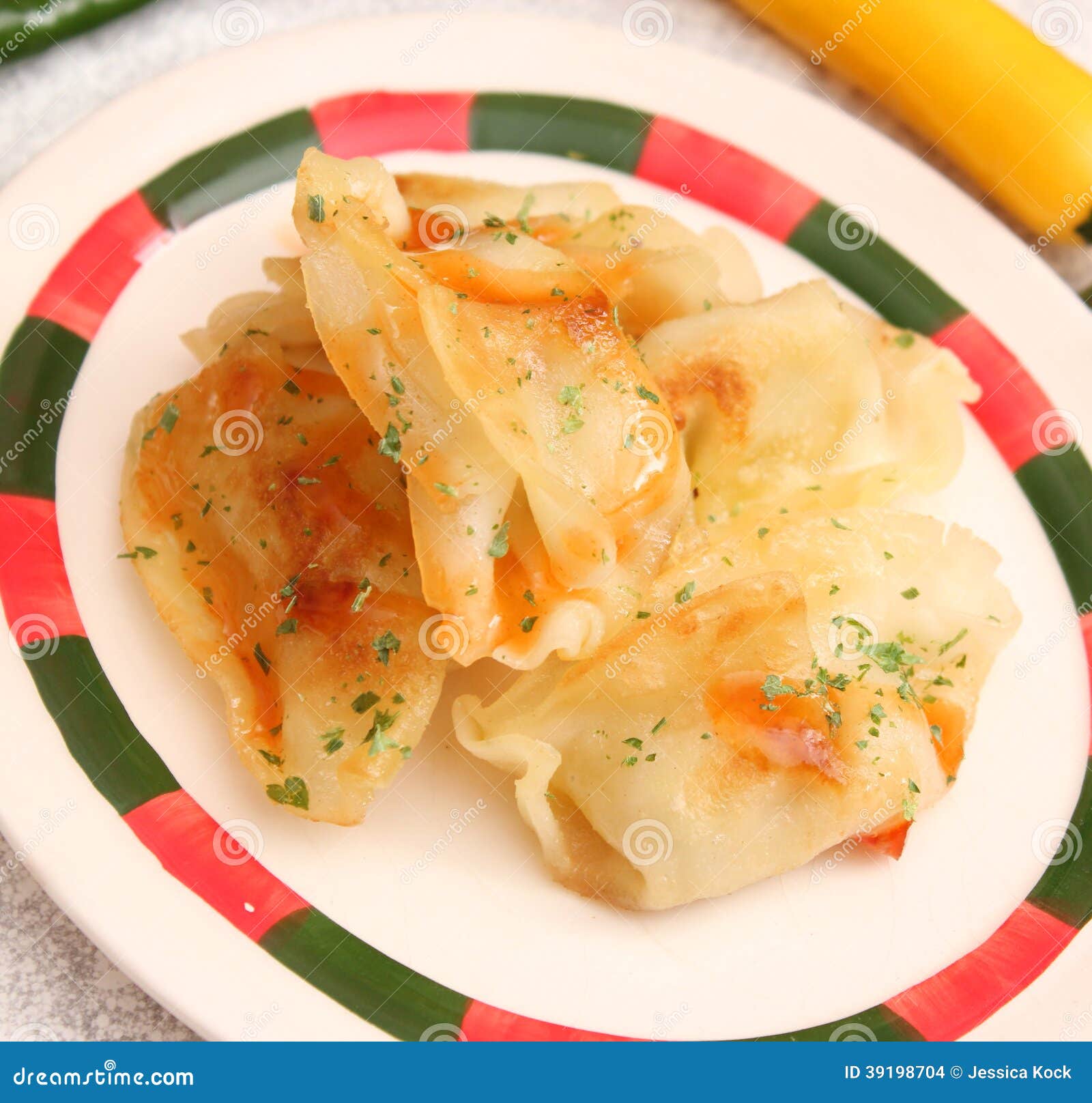 Asian wan tans stock photo. Image of starter, meal, filled - 39198704