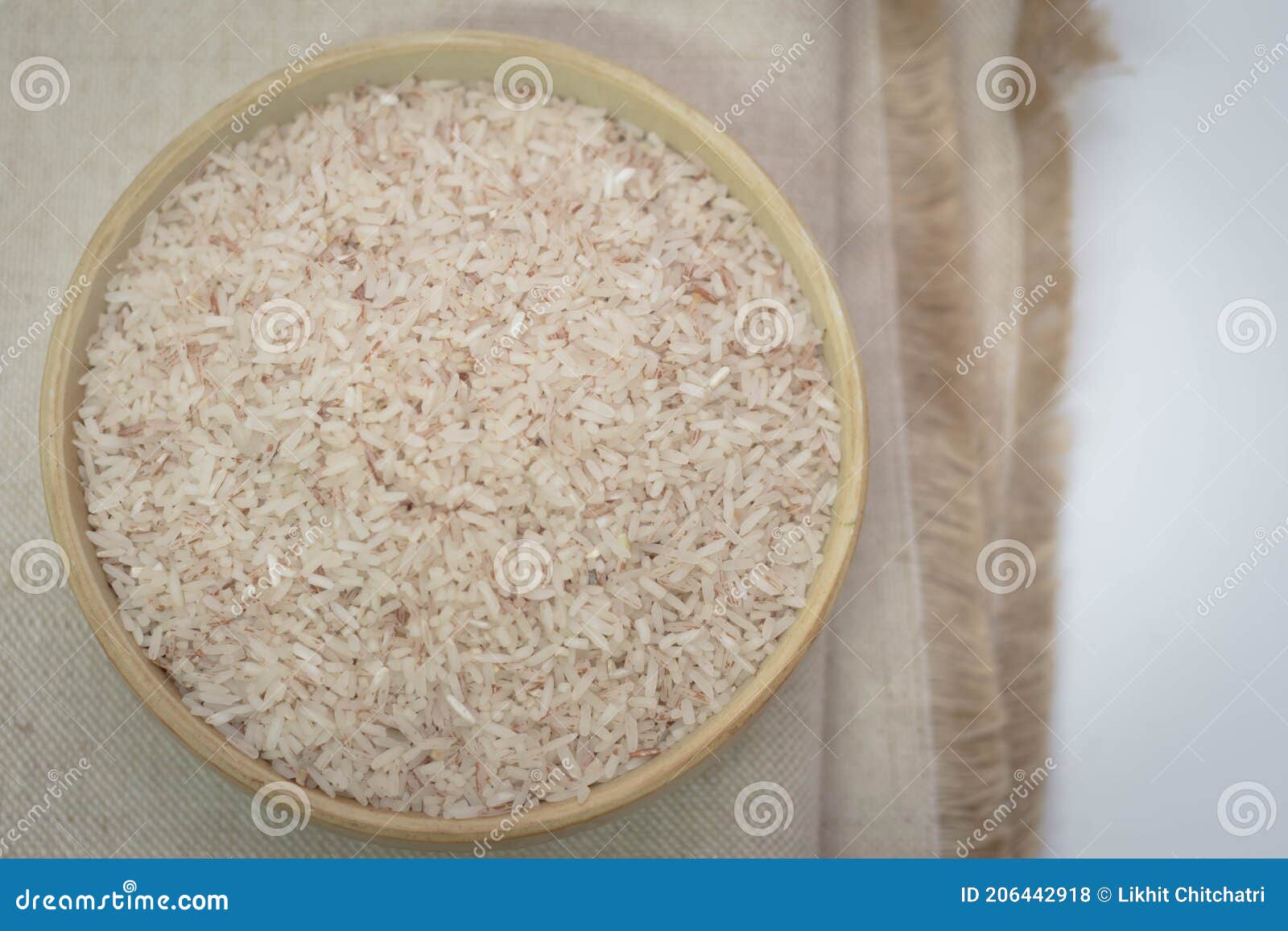Asian White Rice or Uncooked White Rice Stock Photo - Image of ...