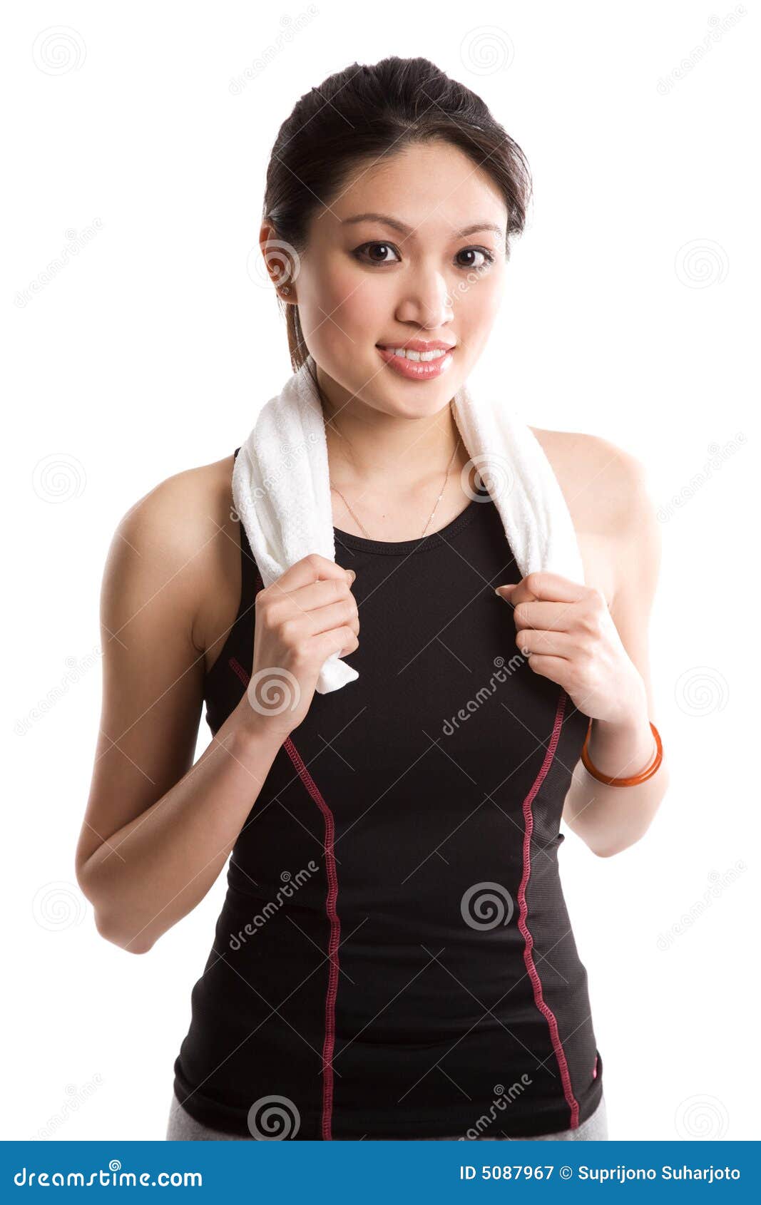 Asian woman exercise stock image. Image of active, healthy - 5087967