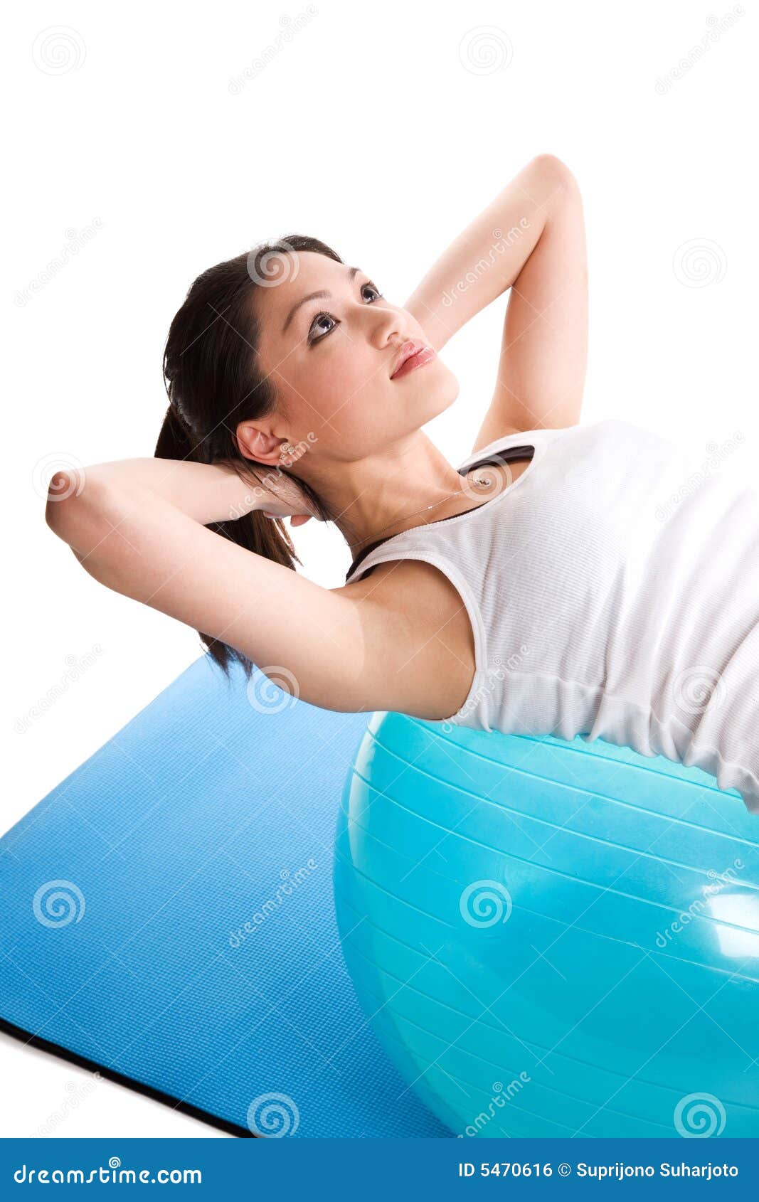 Asian woman exercise stock photo. Image of body, girl - 5470616