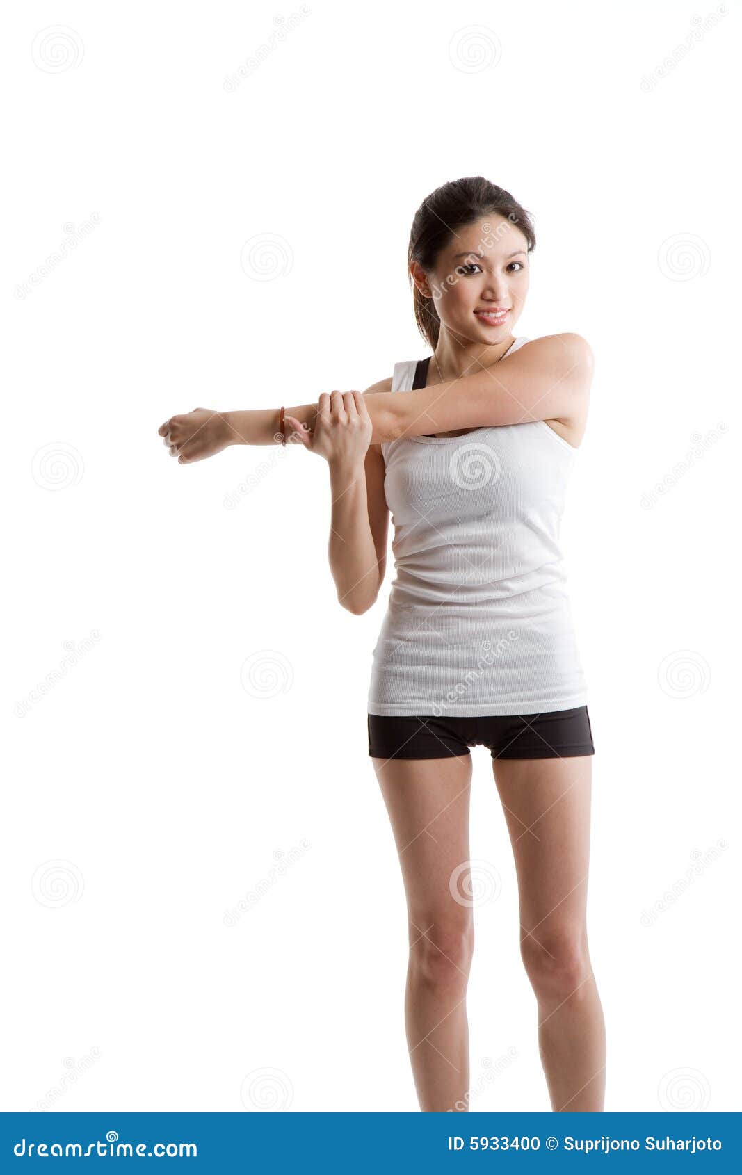 Asian woman exercise stock photo. Image of health, skinny - 5933400