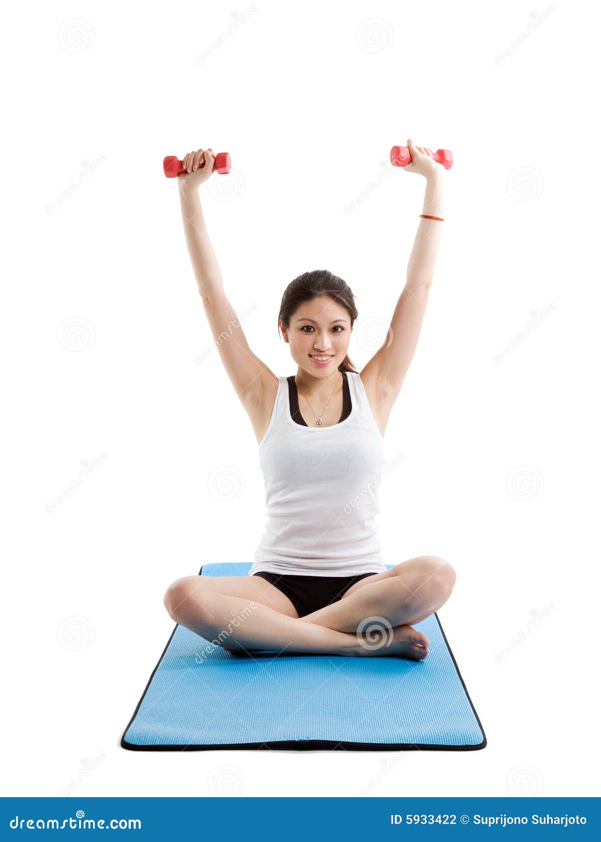 Asian woman exercise stock photo. Image of health, sporty - 5933422