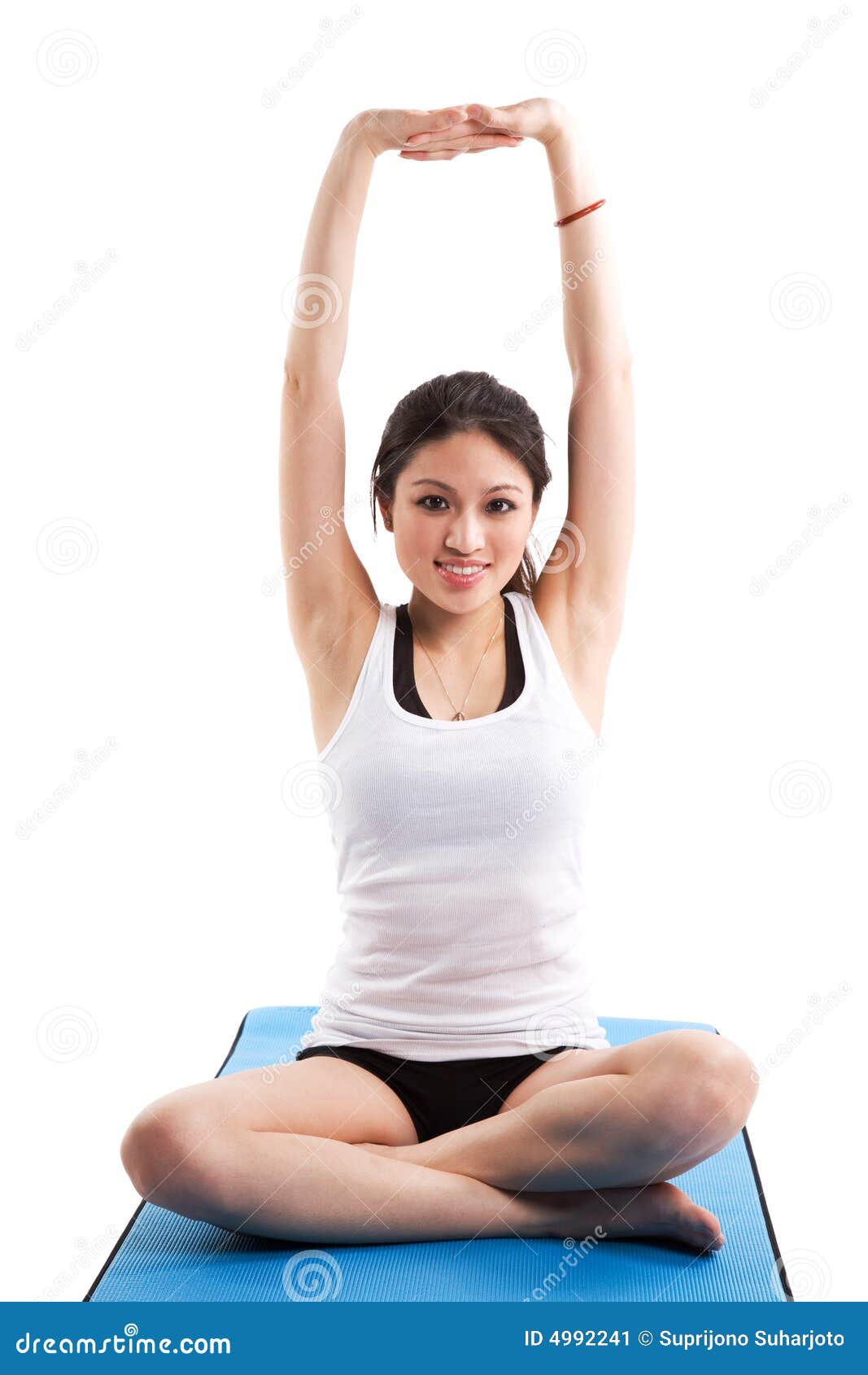 Asian woman exercising stock image. Image of health, female - 4992241