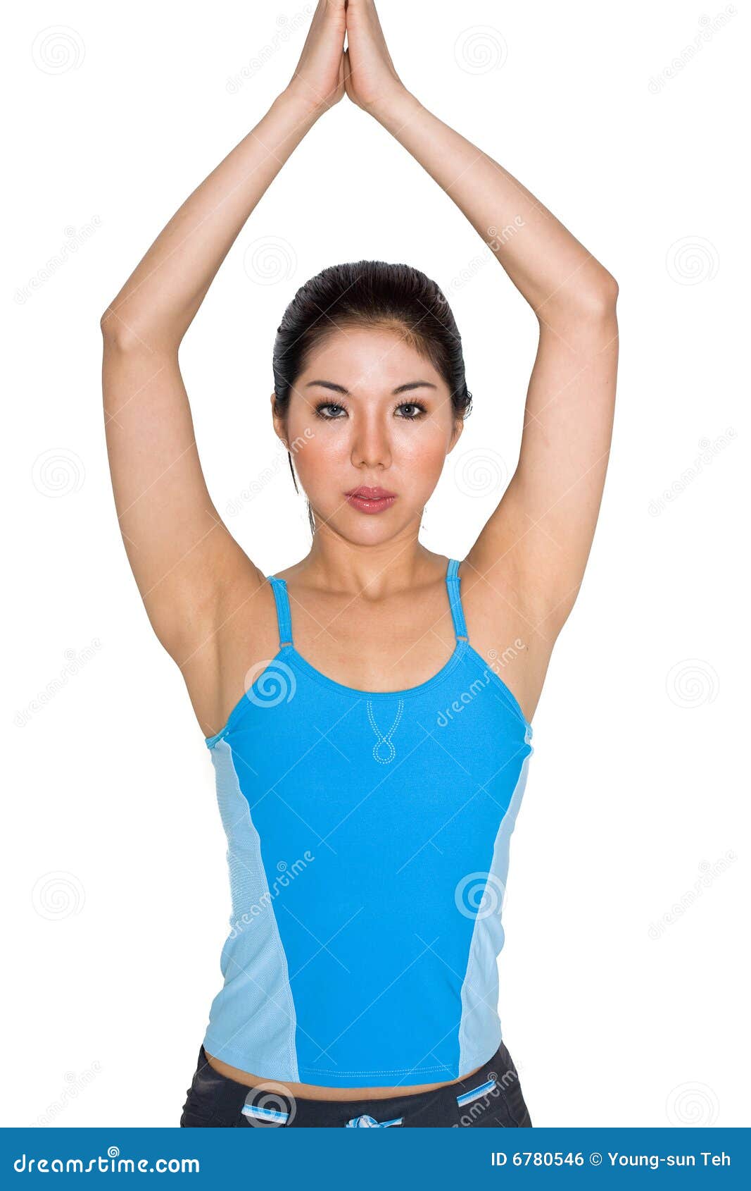 Asian woman exercising stock photo. Image of relax, exercise - 6780546