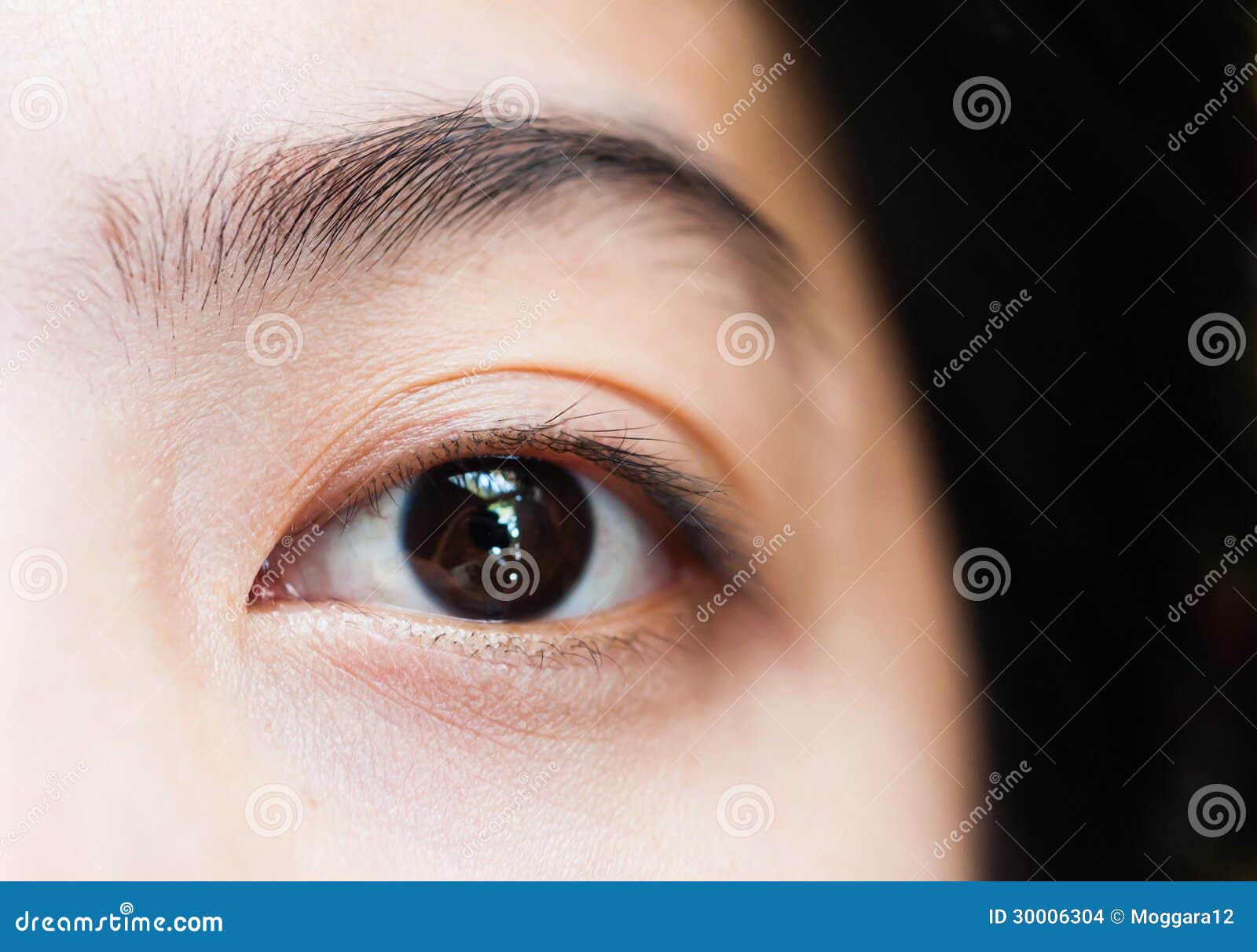 Woman Eyes Closeup Part of Face Stock Photo - Image of extreme, clean ...