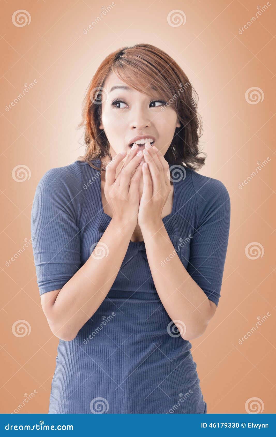 Asian woman face stock photo. Image of expression, female - 46179330