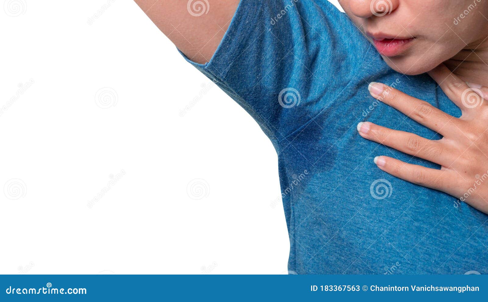 Woman With Hyperhidrosis Sweating Armpit Wet Royalty-Free Stock Photo ...