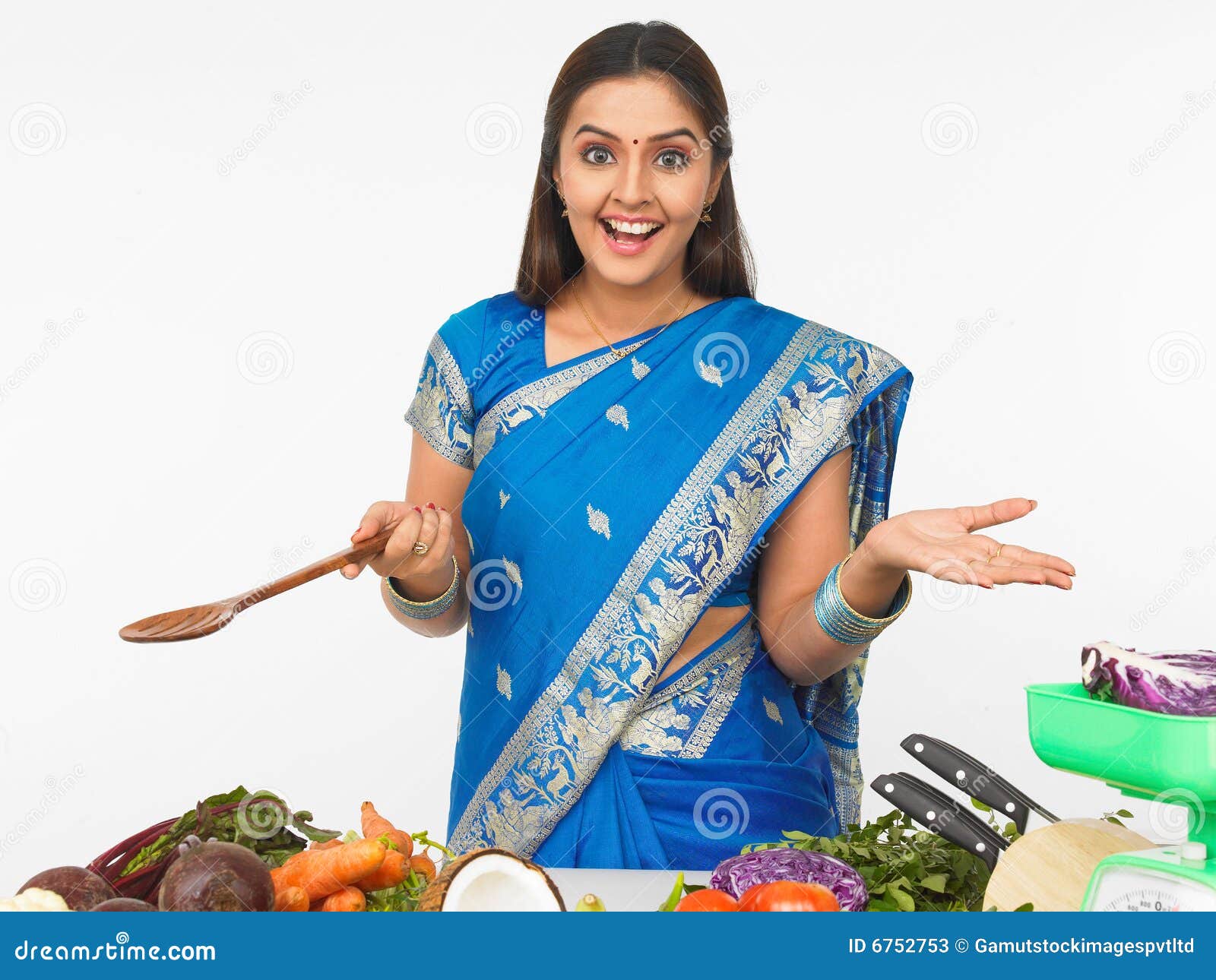 Indian Woman Cooking