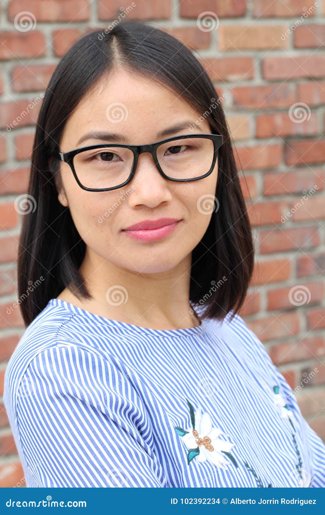Asian Woman with Neutral Expression Stock Photo - Image of fashion ...