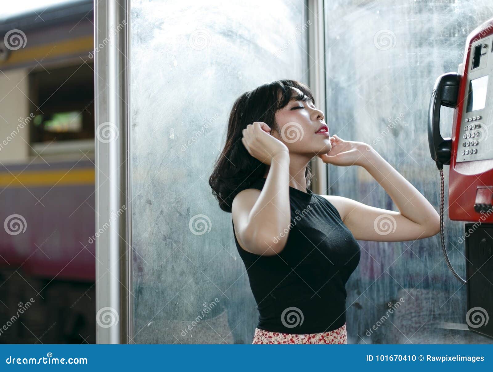 Asian Woman Outdoor Fashion Shoot. Stock Photo - Image of pose ... Asian Woman Outdoor Fashion Shoot. Stock Photo - Image of pose ...