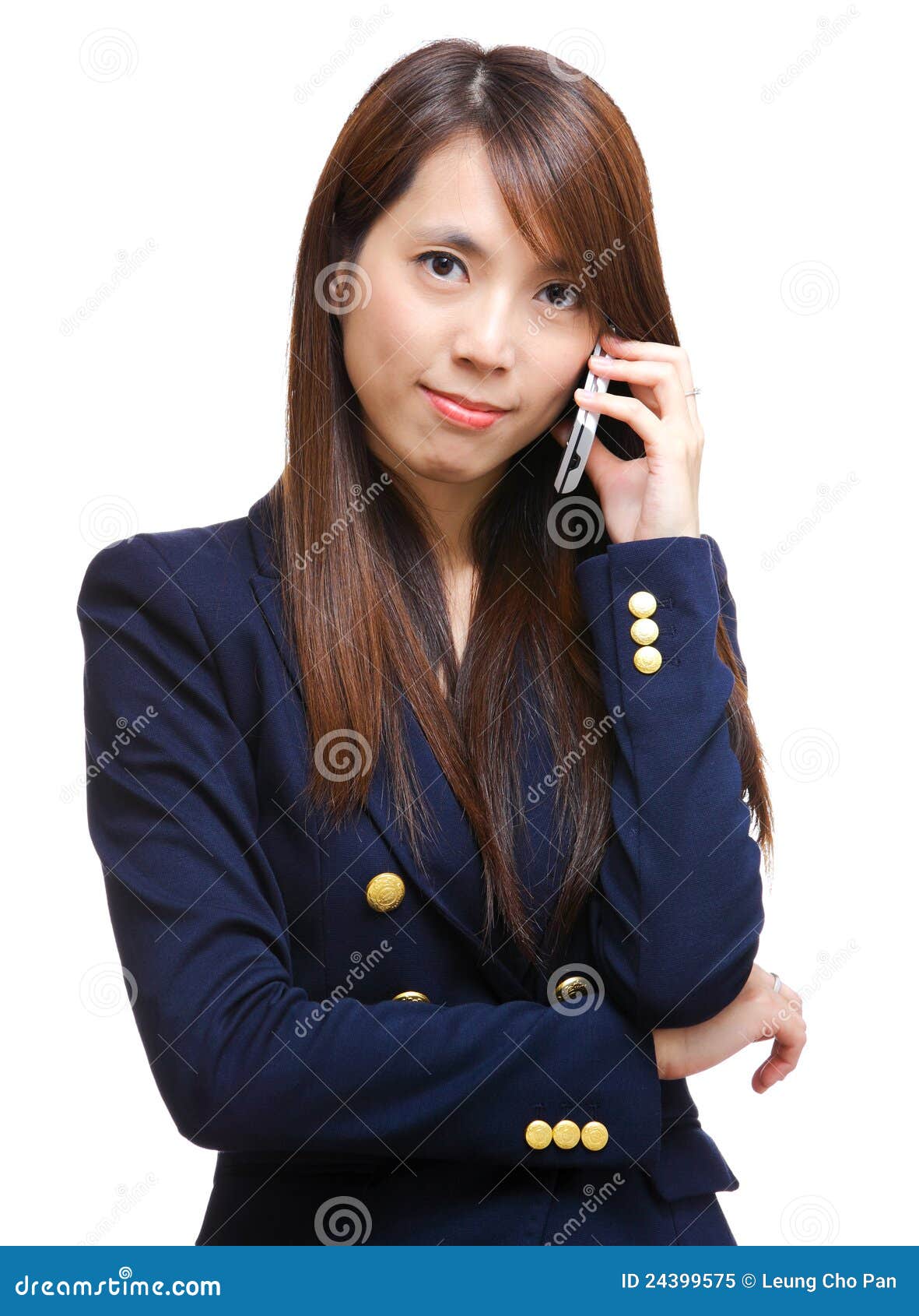 Asian woman on phone call stock image. Image of friendly - 24399575