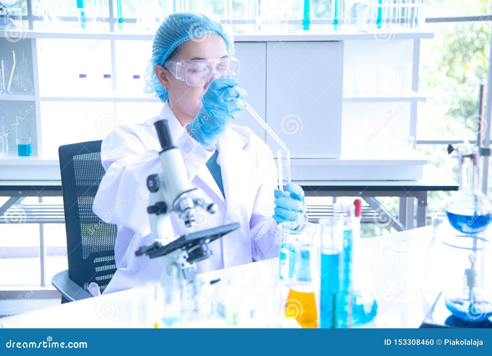 Asian Woman Scientist, Researcher, Technician, or Student Conducted ...