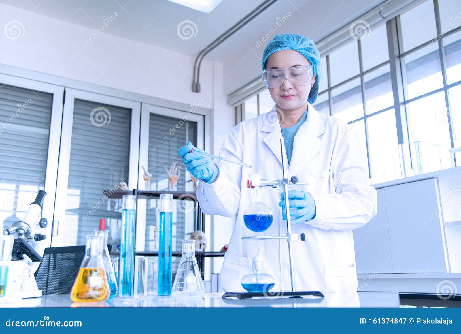 Asian Woman Scientist, Researcher, Technician, or Student Conducted ...