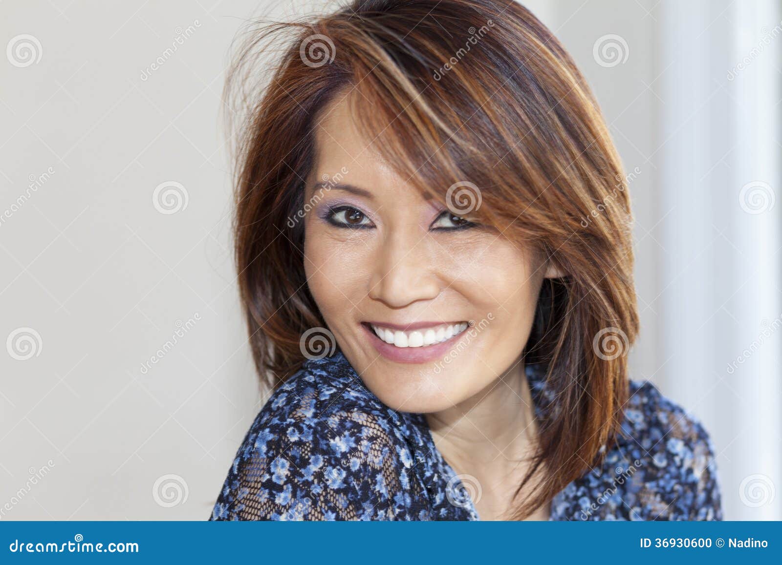 Asian woman smiling stock photo. Image of human, japanese - 36930600