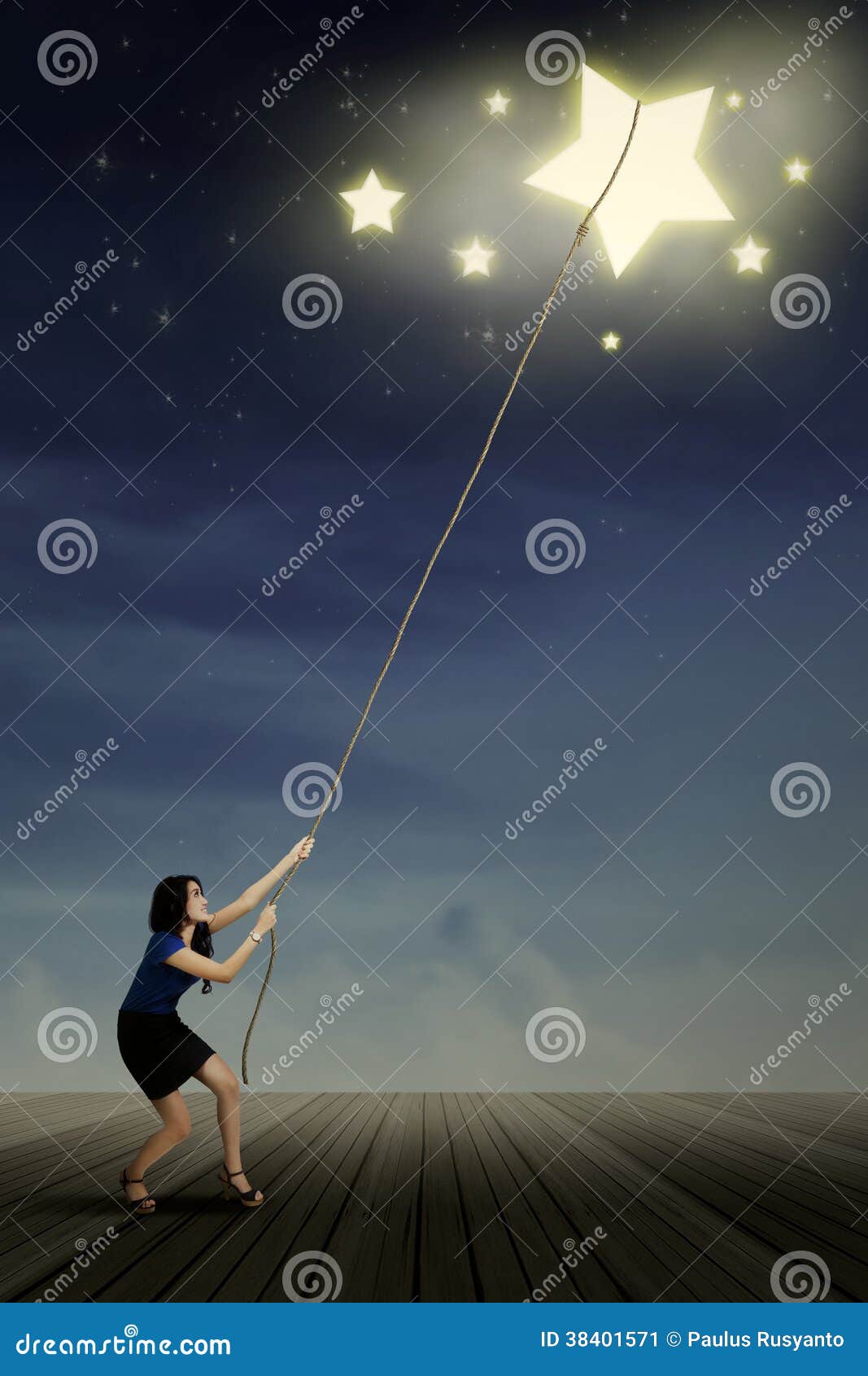 Asian woman taking stars stock image. Image of accomplishment - 38401571