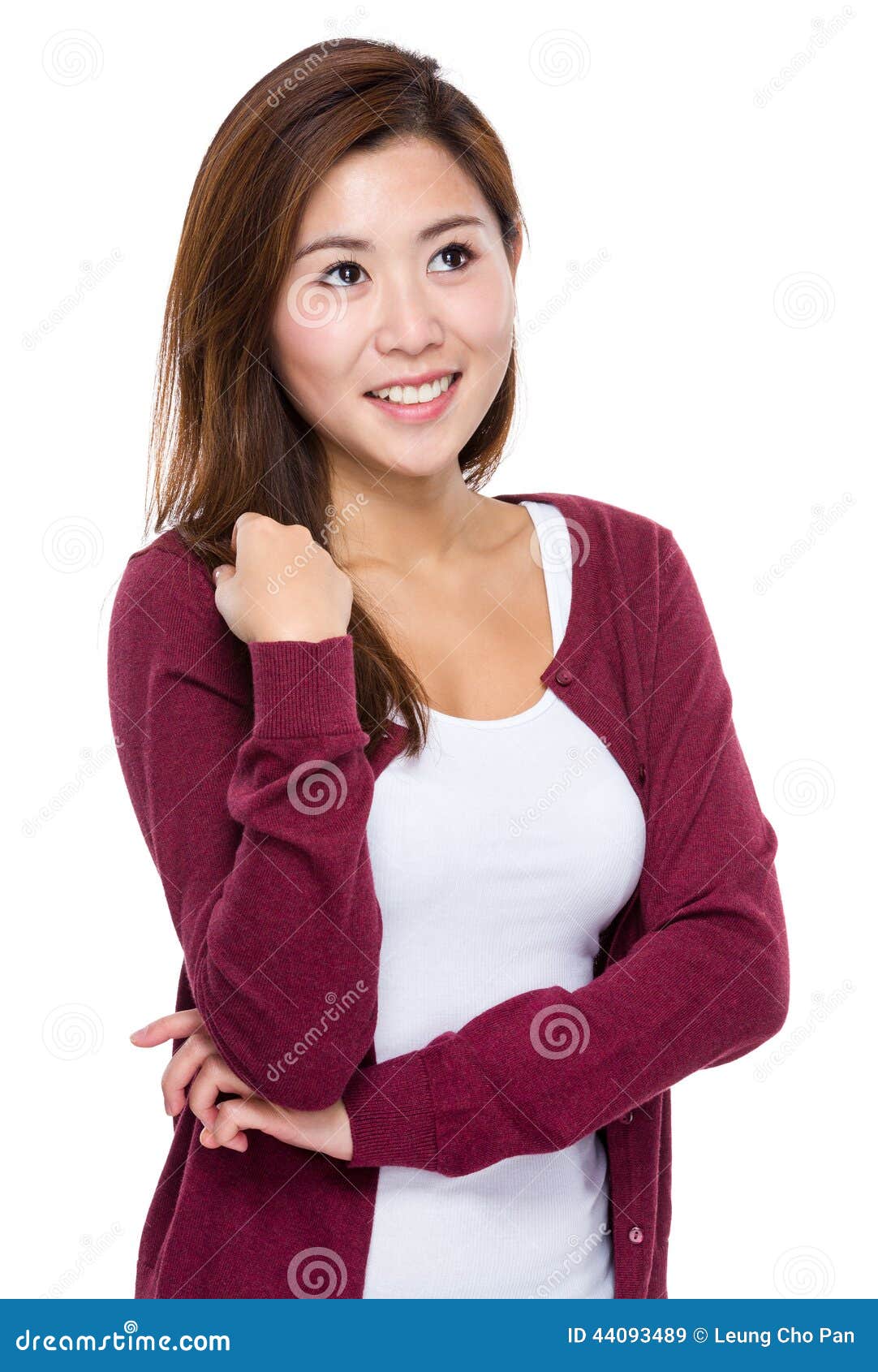 Asian woman think stock image. Image of japanese, beautiful - 44093489