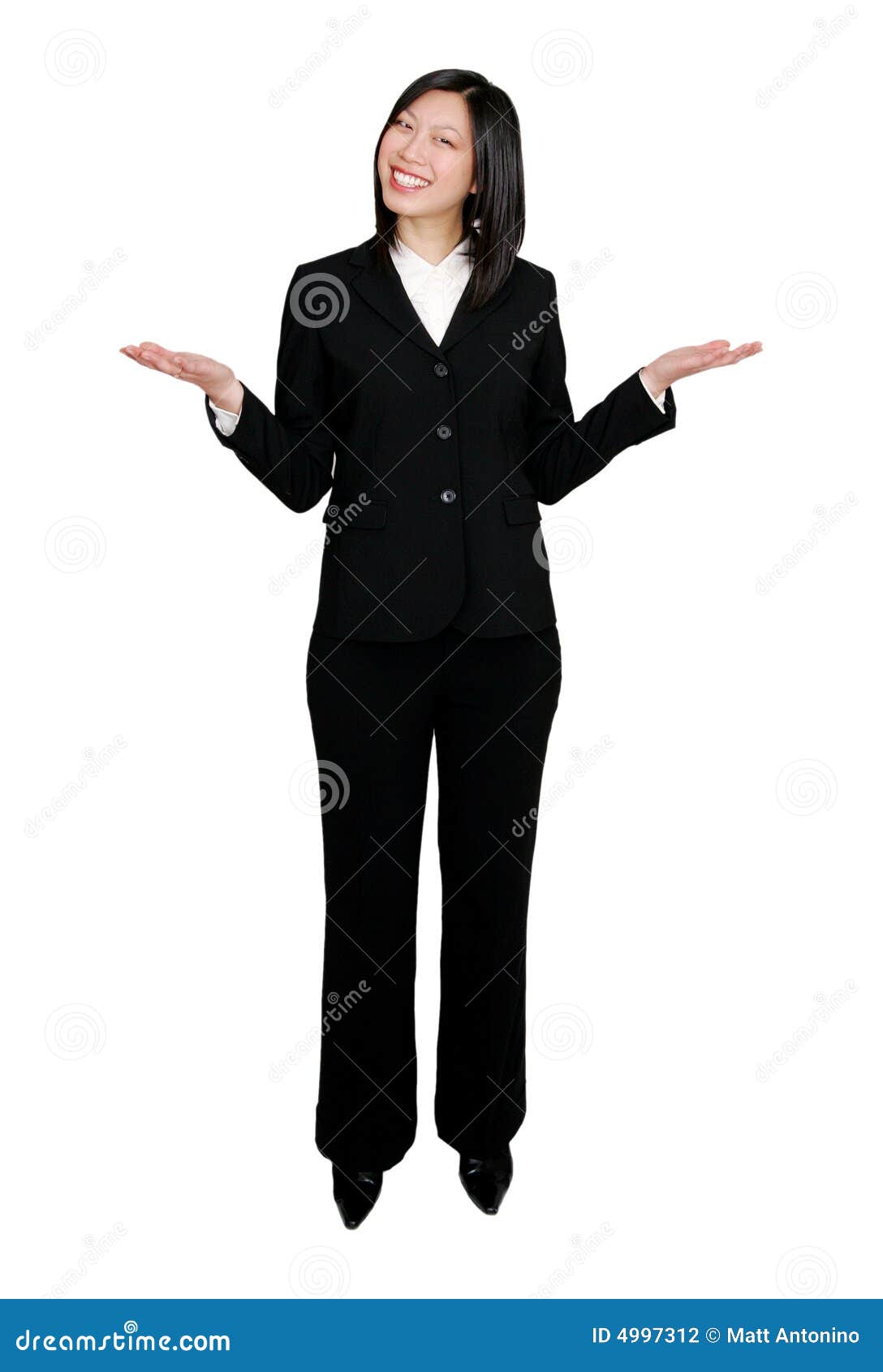 Asian Woman Weighing Options Stock Photo - Image of young, business ...
