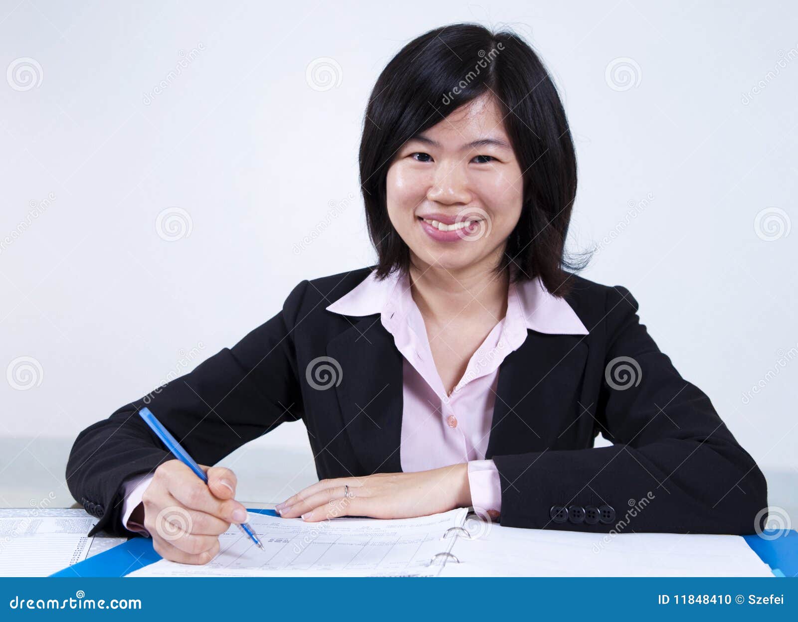 Asian woman working stock photo. Image of chinese, beautiful - 11848410