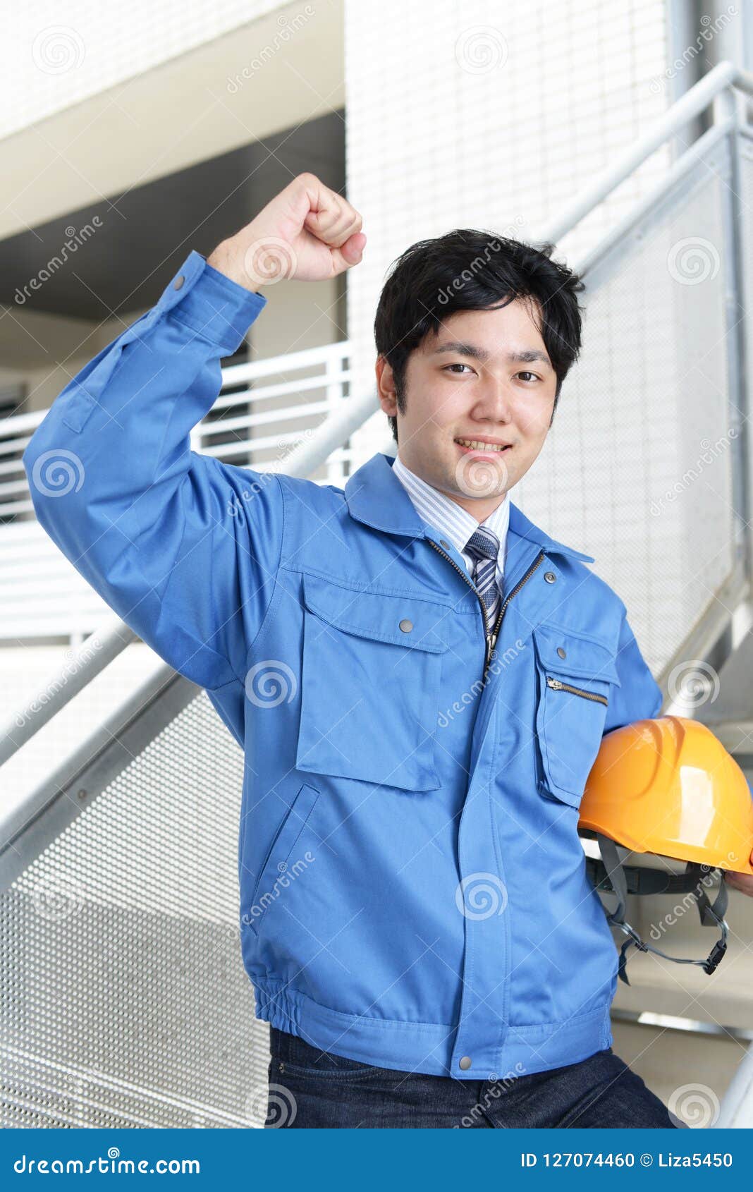Asian Worker Enjoying Success Stock Photo - Image of handsome, healthy ...